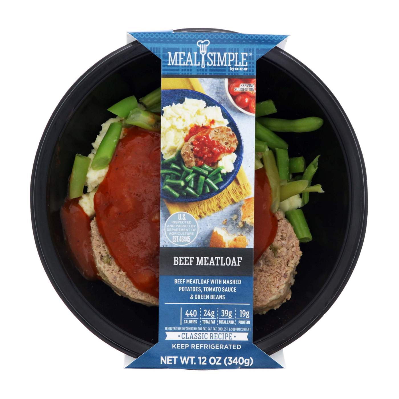 Meal Simple by H-E-B Beef Meatloaf Bowl - Shop Entrees & sides at H-E-B
