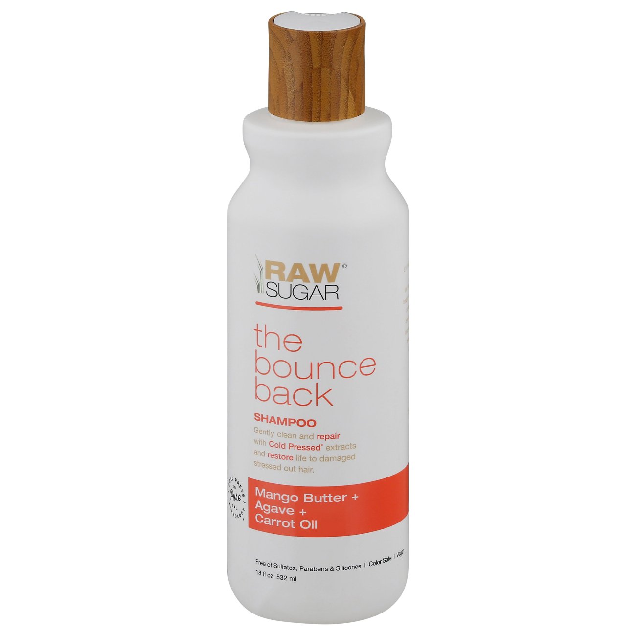 Raw Sugar The Bounce Back Shampoo - Mango Butter + Agave + Carrot Oil ...