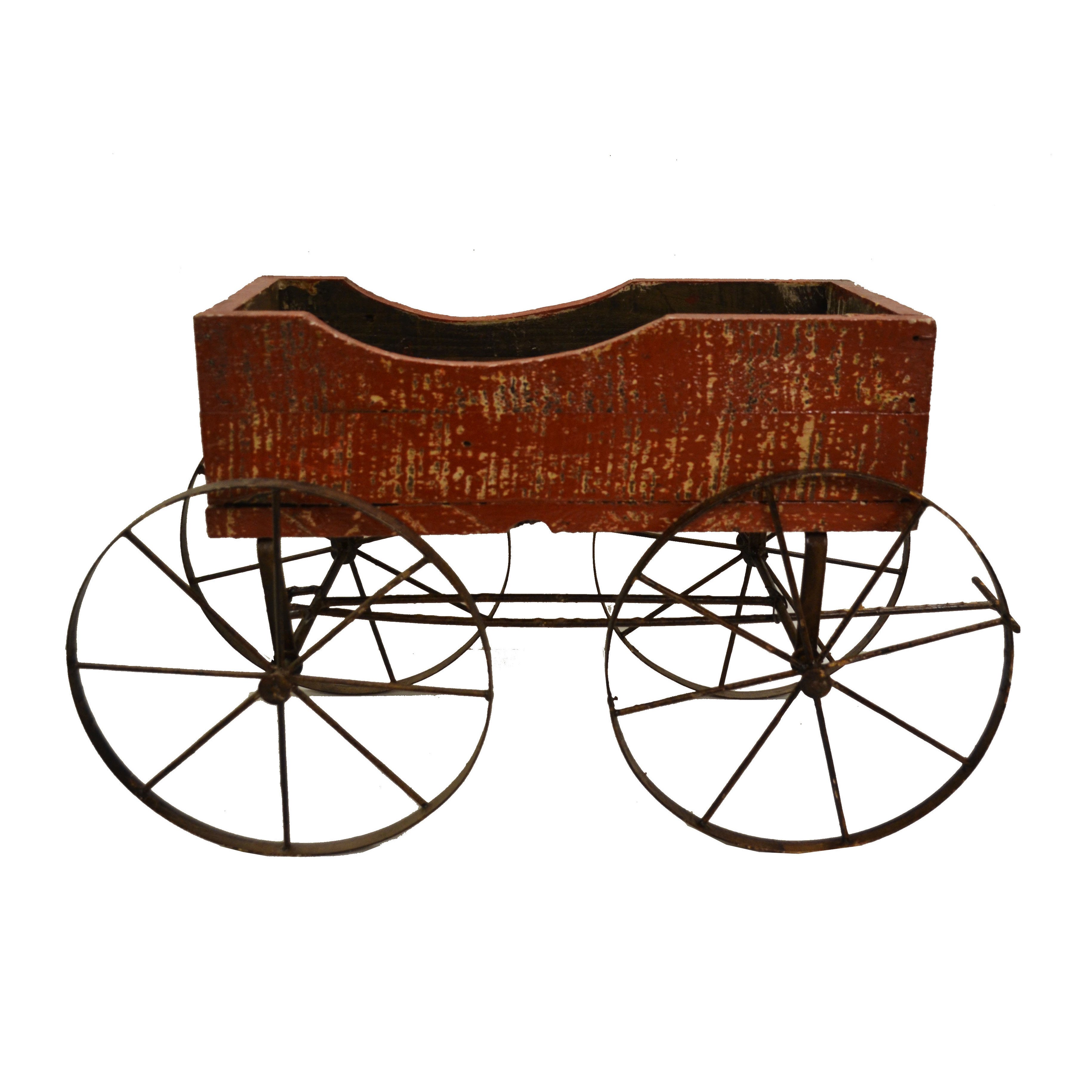 Creative Décor Sourcing Wooden Wagon Planter - Shop Patio & Outdoor at ...