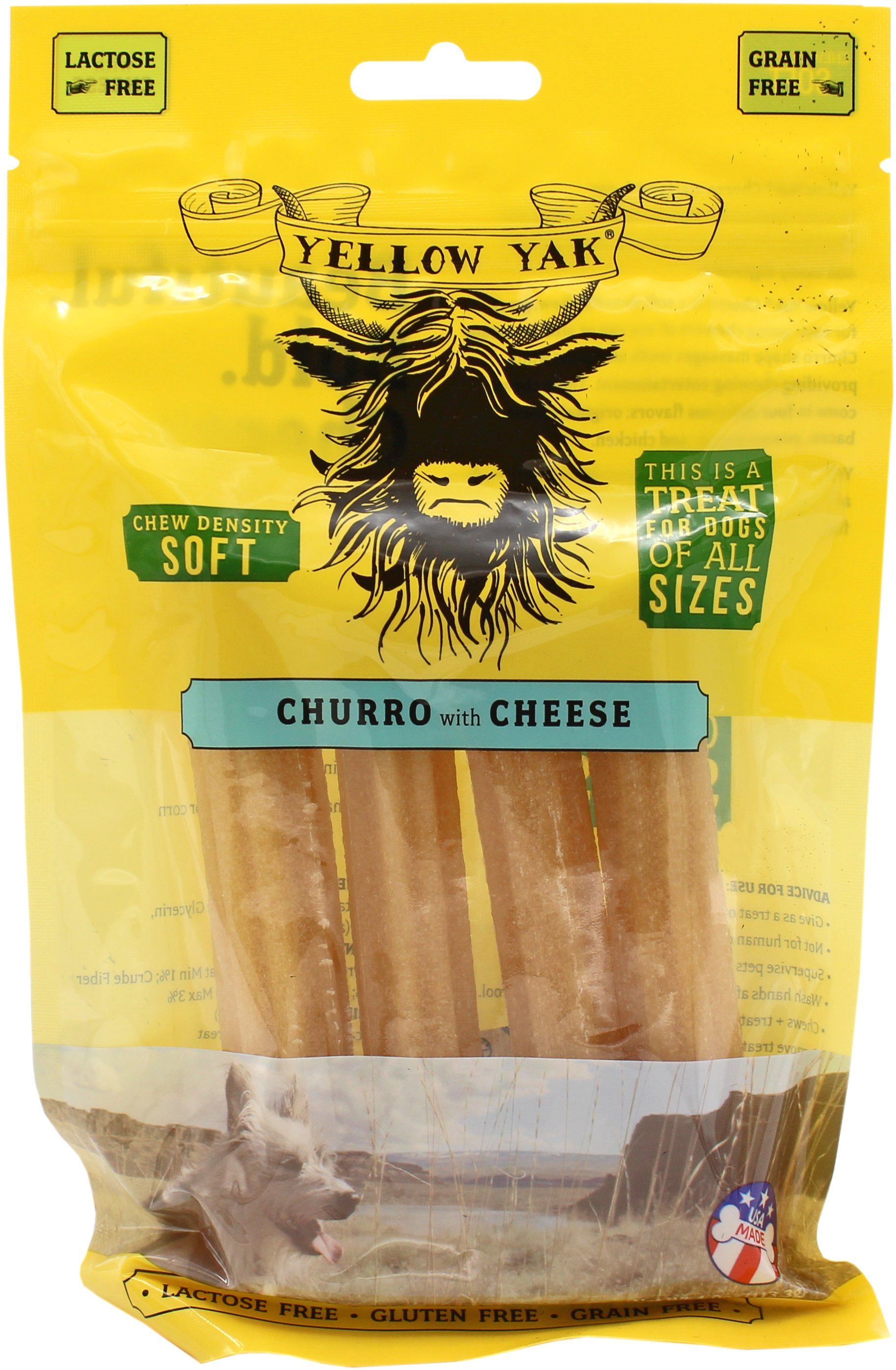 Yellow Yak Churro Cheese Dog Treat - Shop Bones & rawhides at H-E-B
