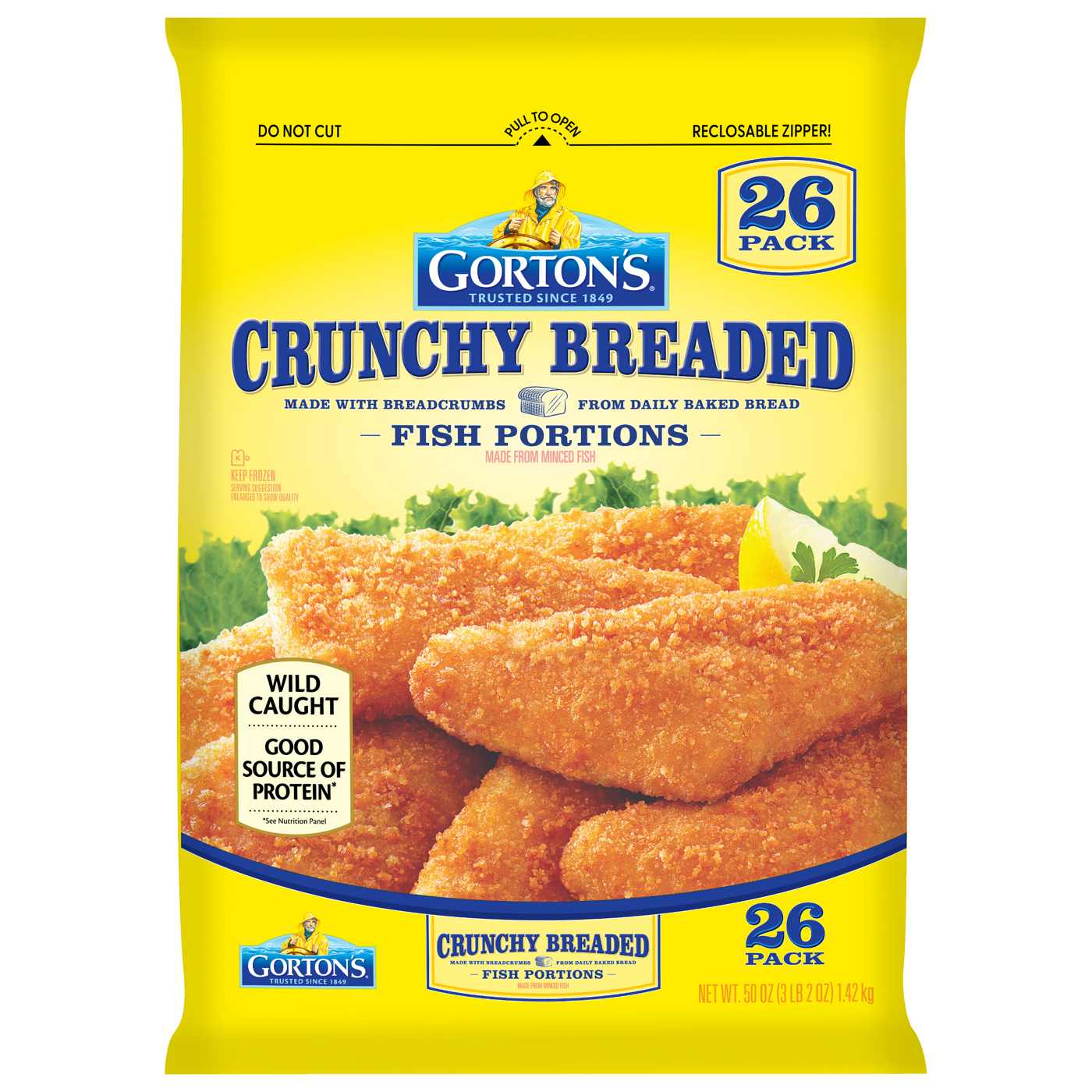 Gorton's Frozen Crunchy Breaded Pollock Fish Fillets - Shop Fish at H-E-B