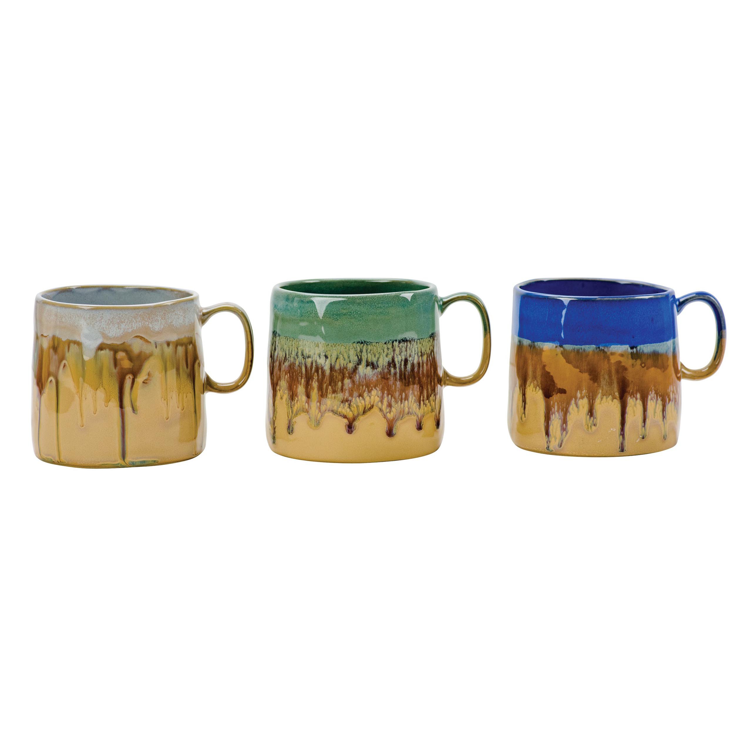 Boston Warehouse Barrel Mug Reactive Drip, Assorted - Shop Glasses ...