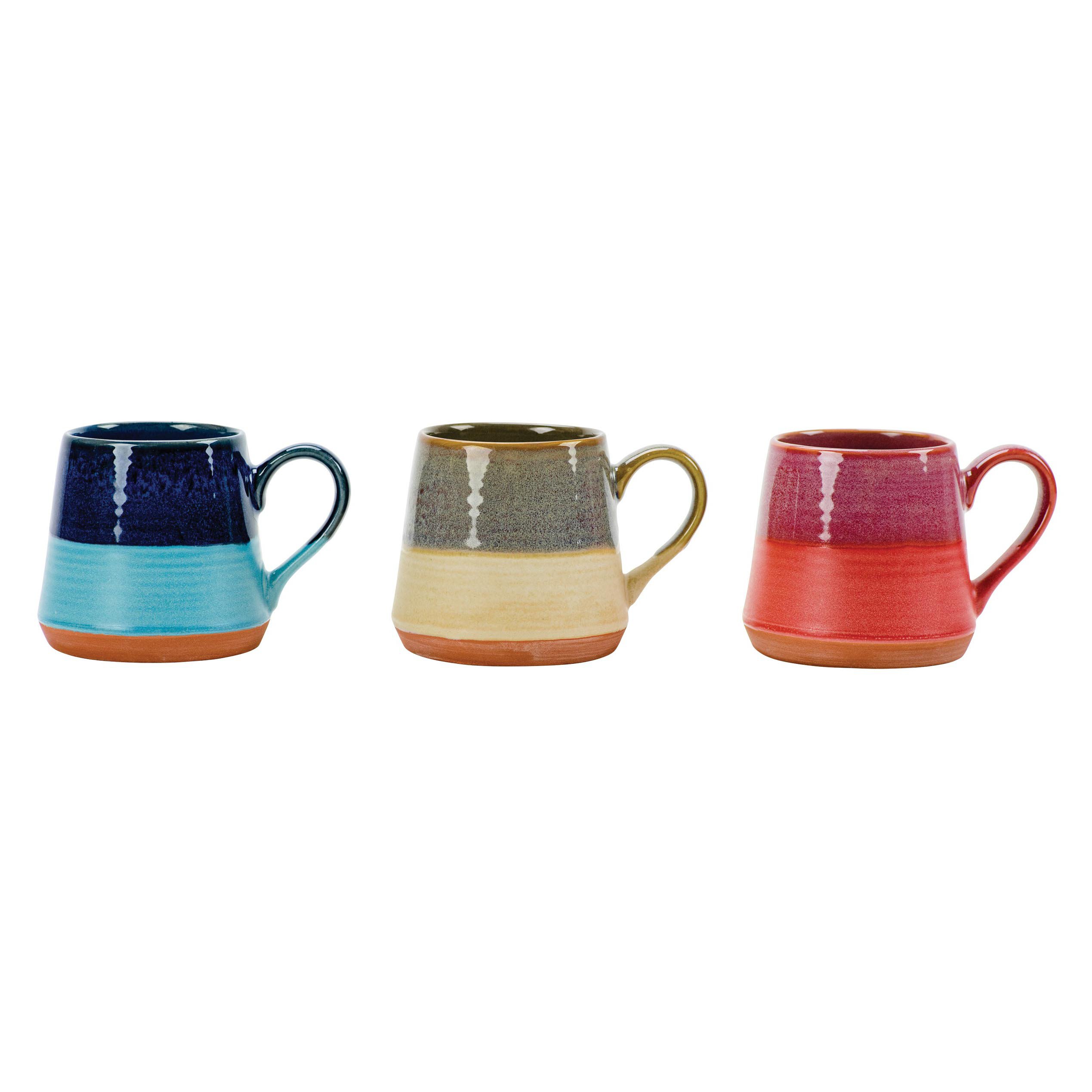 Boston Warehouse Wide Base Dual-tone Mug, Assorted - Shop Glasses ...