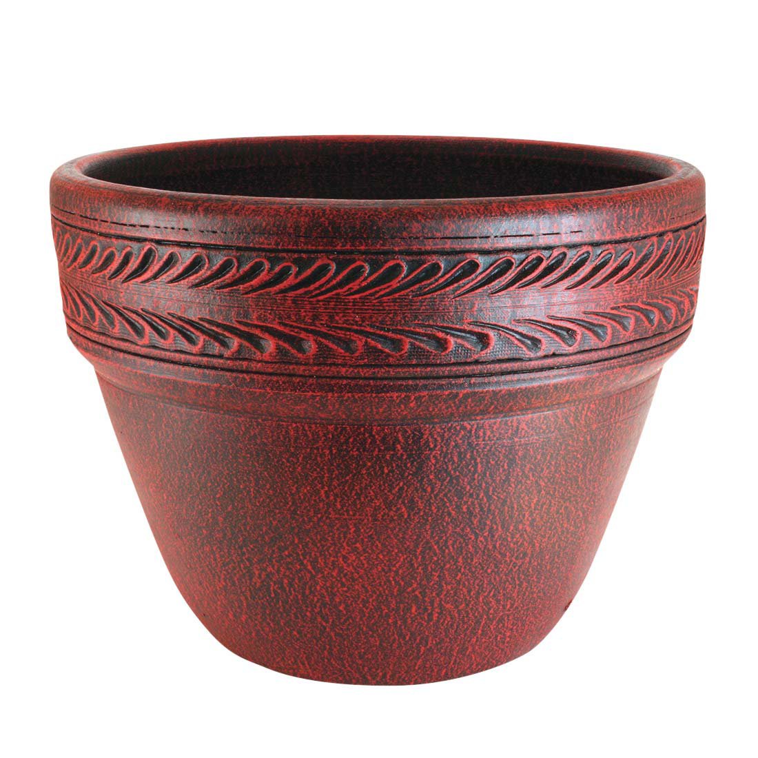 PR Imports Dark Red Wide Rim Planter - Shop Pots & Planters at H-E-B