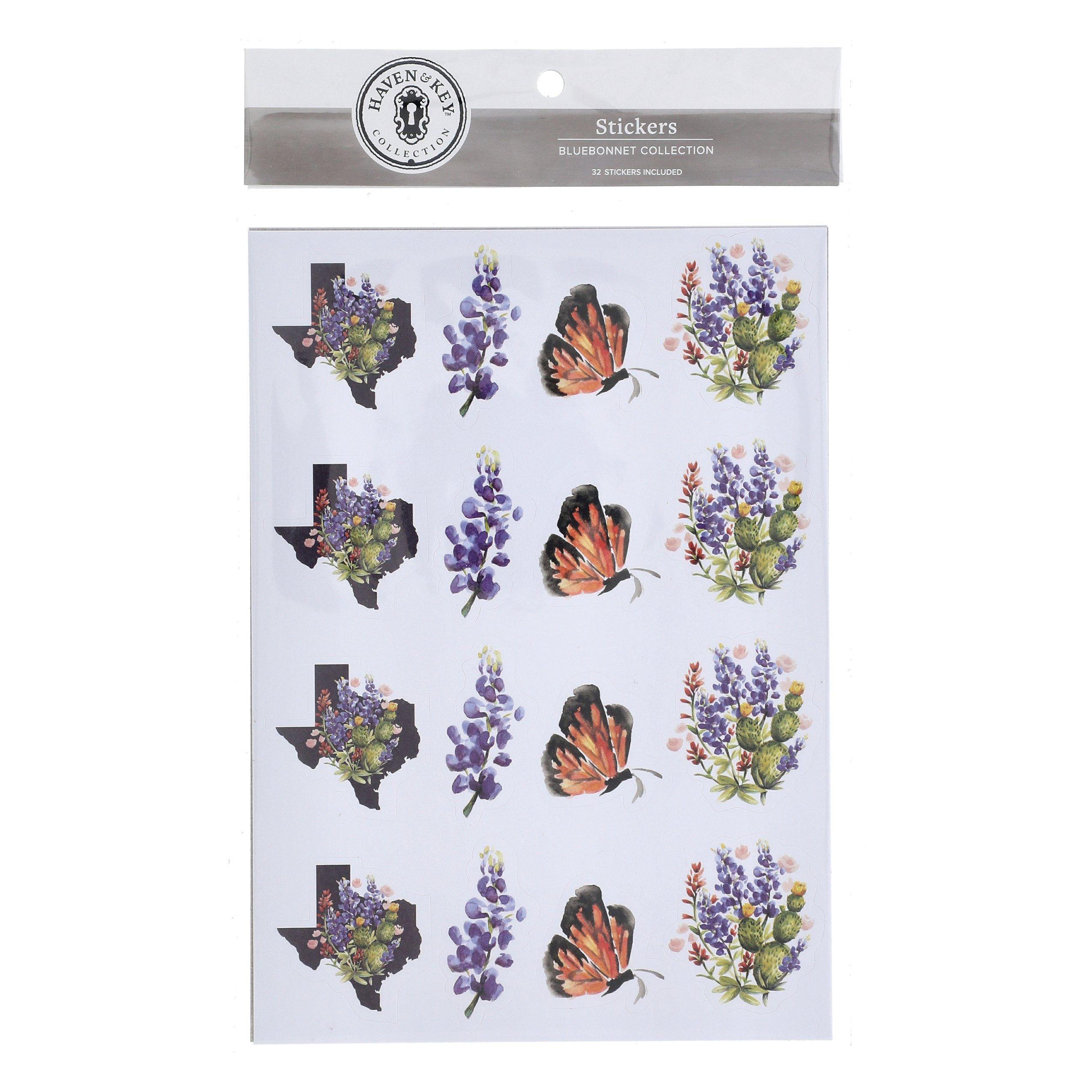 Haven & Key Assorted Bluebonnet Stickers - Shop Favors at H-E-B