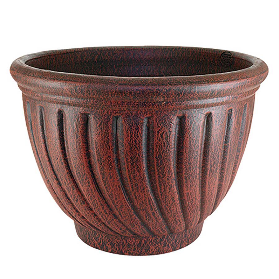 PR Imports Dark Red Spiral Planter - Shop Pots & planters at H-E-B