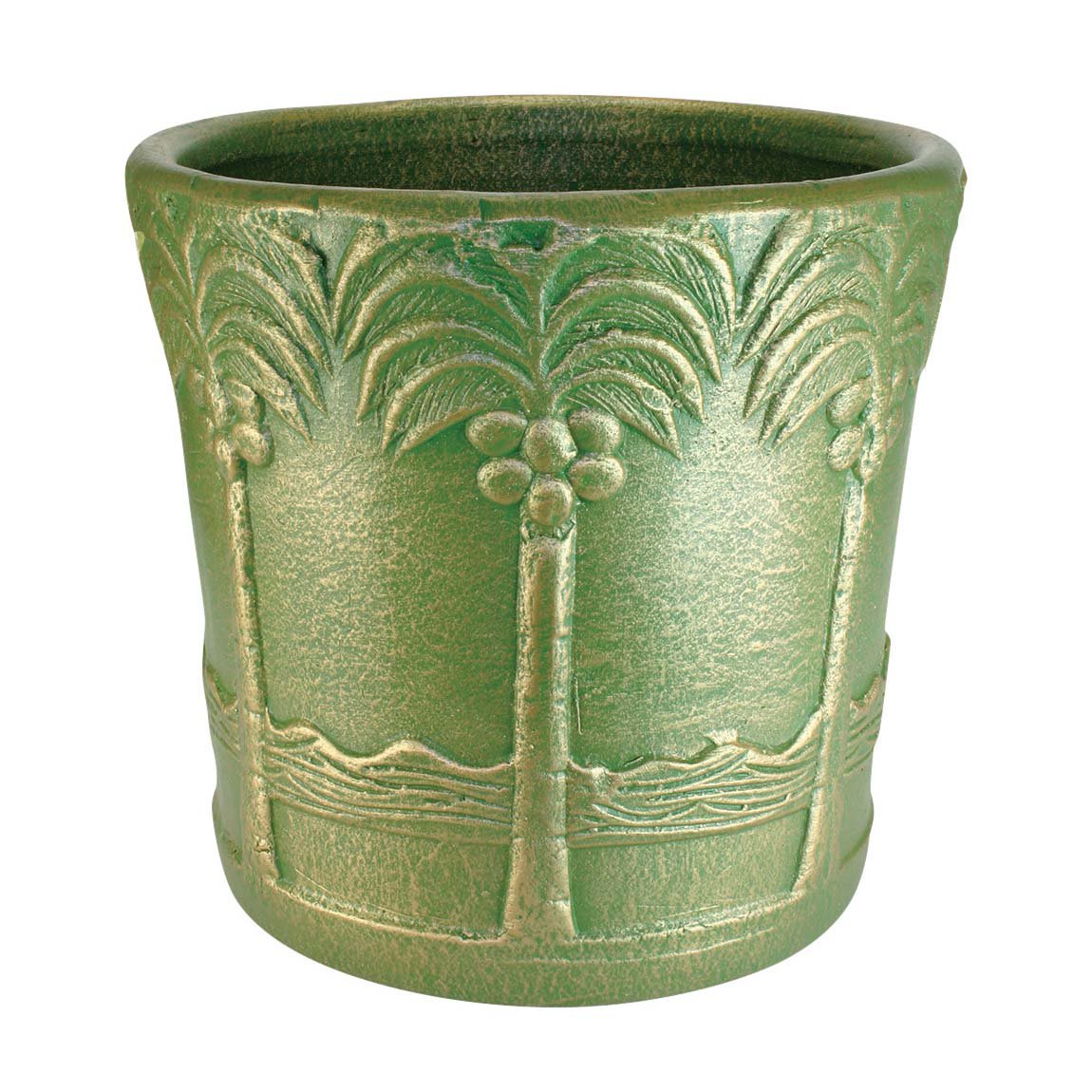 PR Imports Golden Palm Tree Planter - Shop Pots & Planters at H-E-B