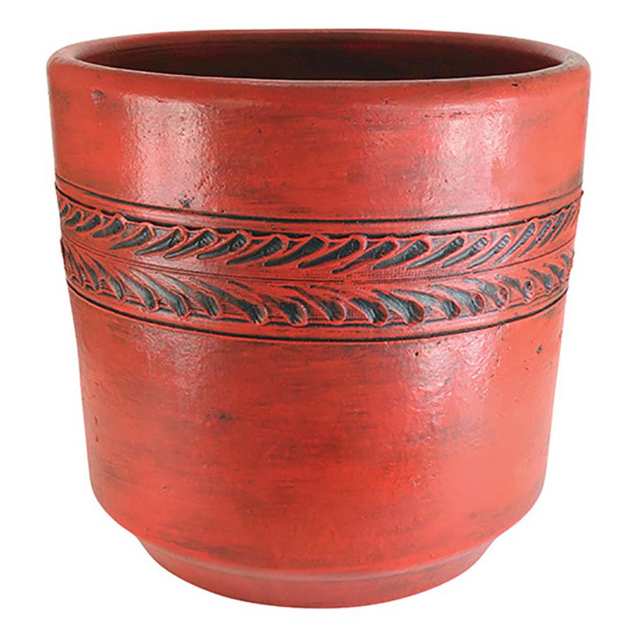 PR Imports Tall Red Cylinder Planter - Shop Pots & planters at H-E-B