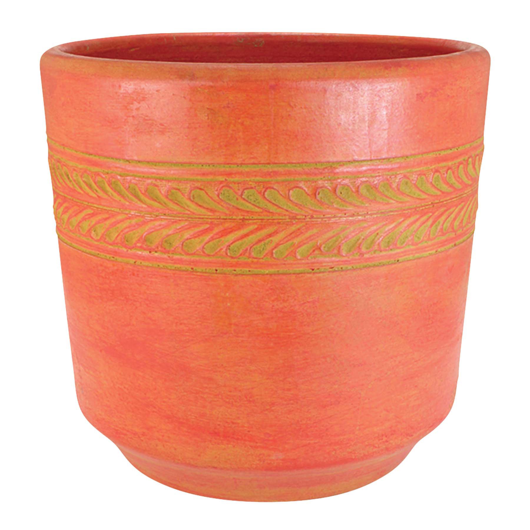 PR Imports Tall Orange Cylinder Planter - Shop Pots & planters at H-E-B
