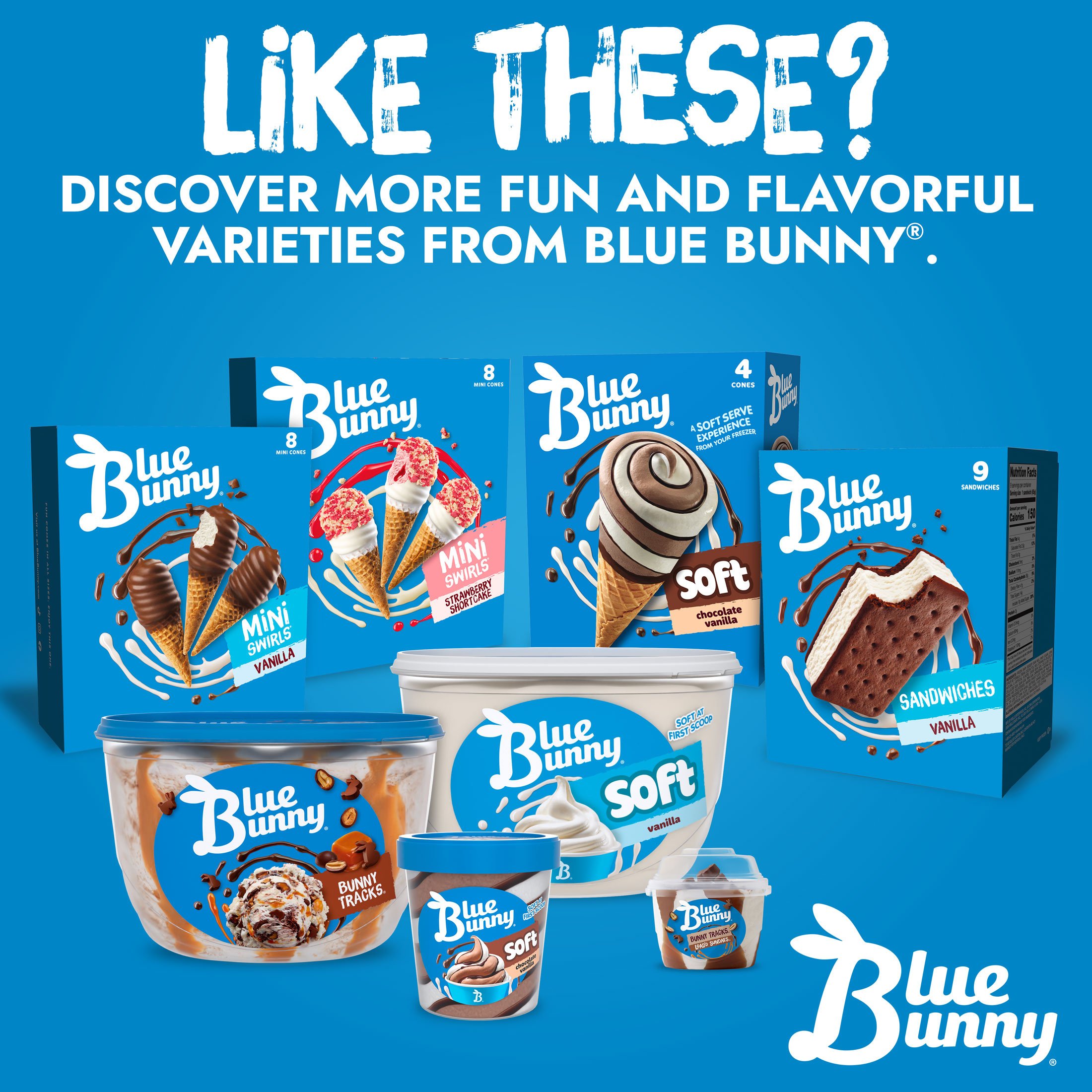 Mini Blue Bunny Ice Cream