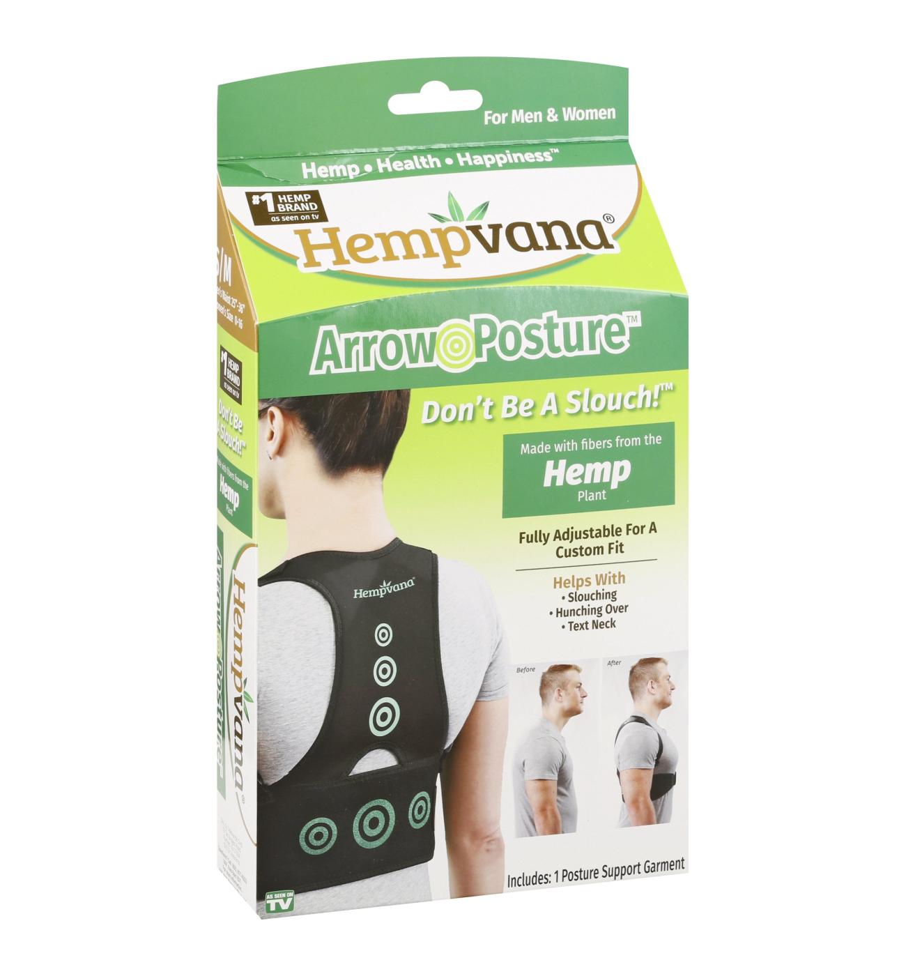 As Seen On TV Hempvana Arrow Posture Support Garment - Shop Sleeves ...