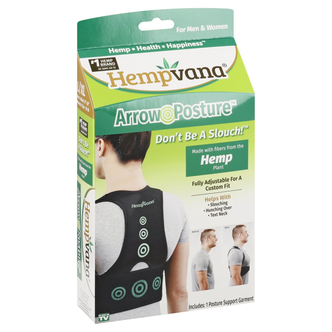 Hempvana Arrow Posture Large/XL - Shop Sleeves & braces at H-E-B
