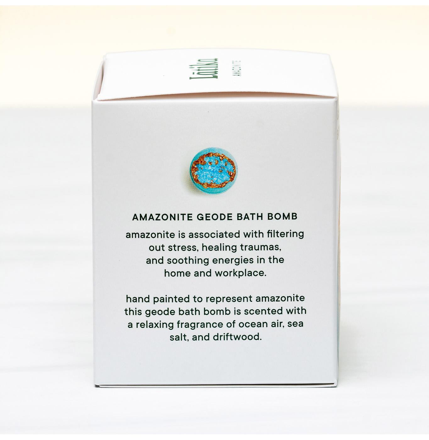 Latika Body Essentials Amazonite Geode Bath Bomb - Earthy Scent - Shop ...