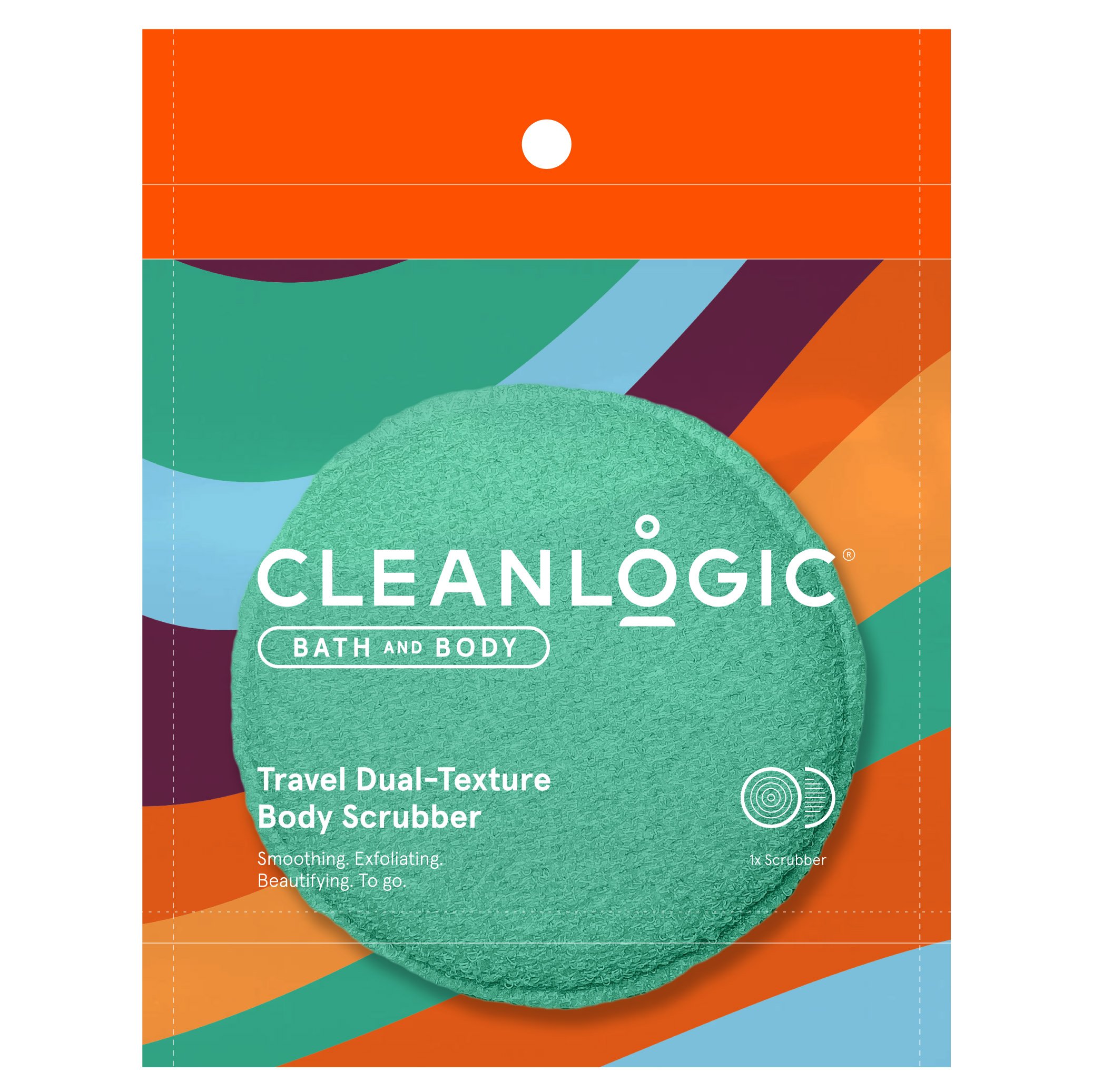 Cleanlogic Travel Size Dual Texture Exfoliating Sponge Body Scrubber ...