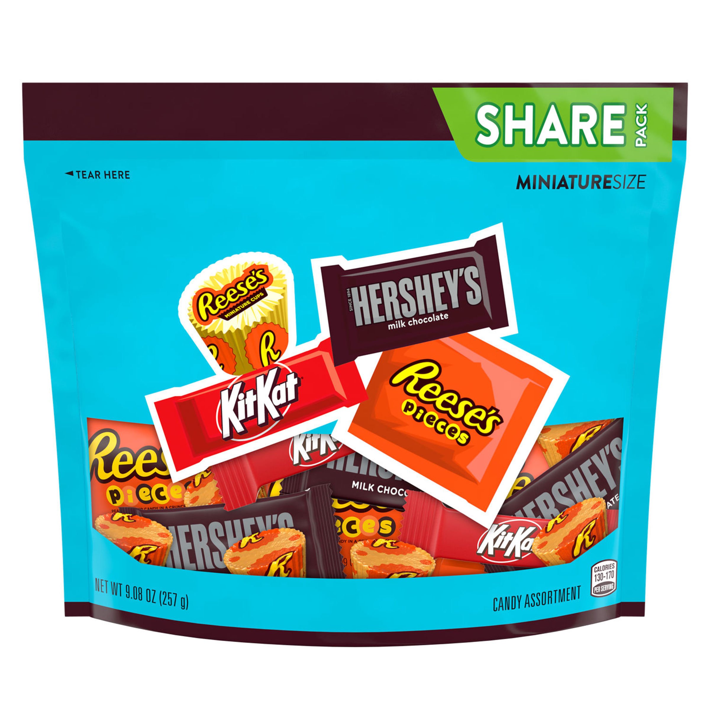 Hershey's Assorted Miniature Size Chocolate Bars, Share Pack - Shop ...