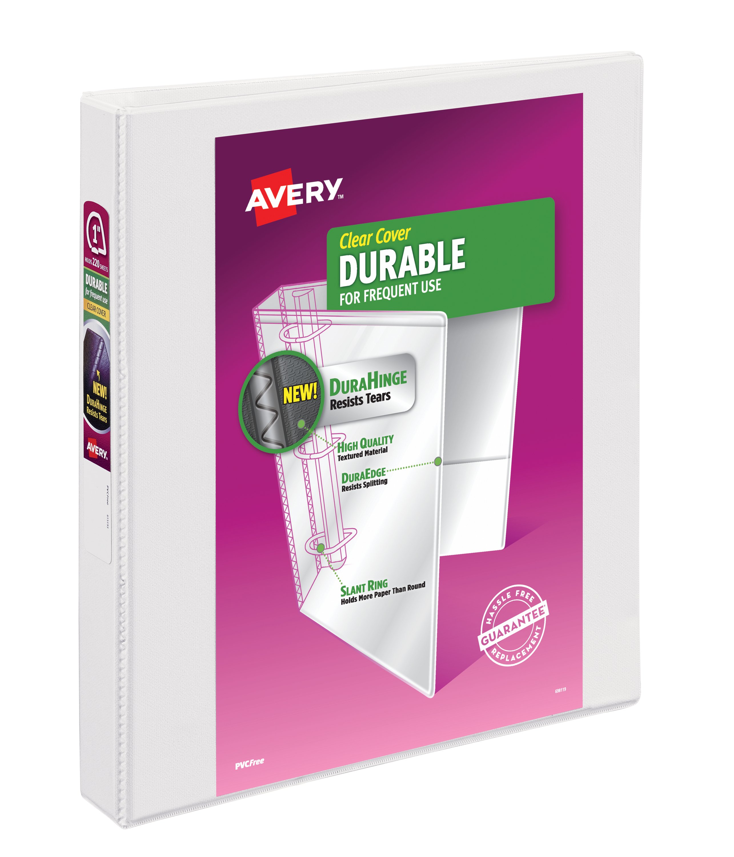 Avery White Durable View Binder - Shop Binders at H-E-B