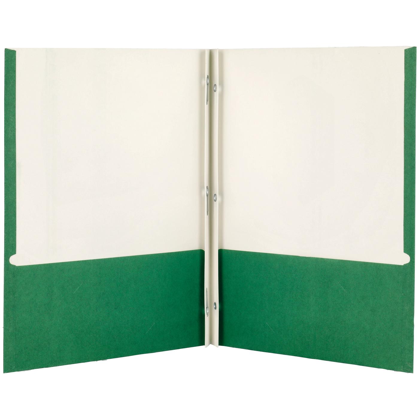 H-E-B Paper Pocket Folder with Prongs - Green - Shop Folders at H-E-B