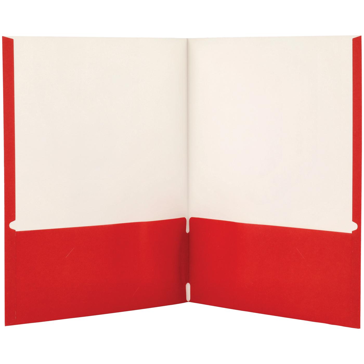 H-E-B Paper Pocket Folder - Red - Shop Folders at H-E-B