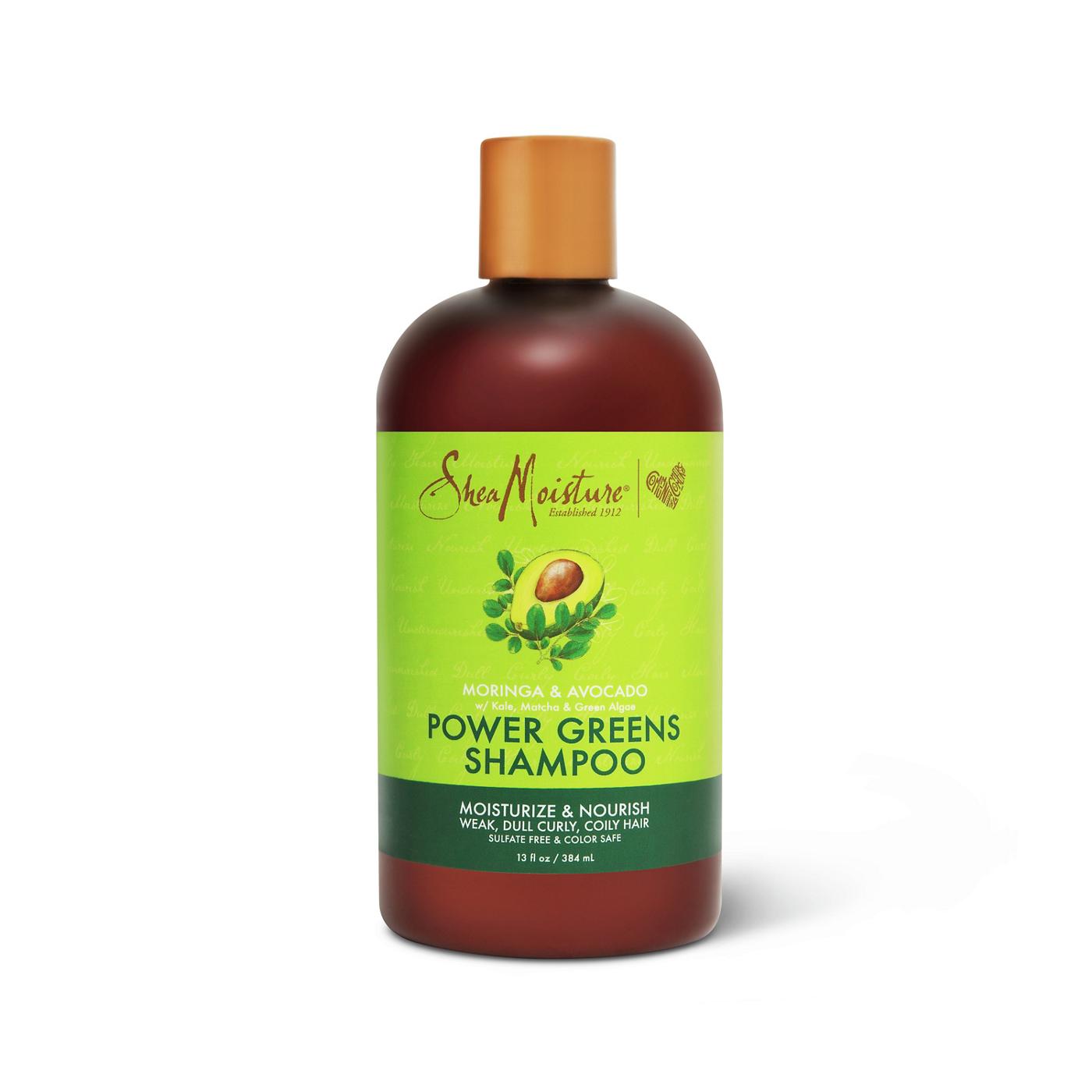 SheaMoisture Moringa & Avocado Power Greens Shampoo - Shop Shampoo ...