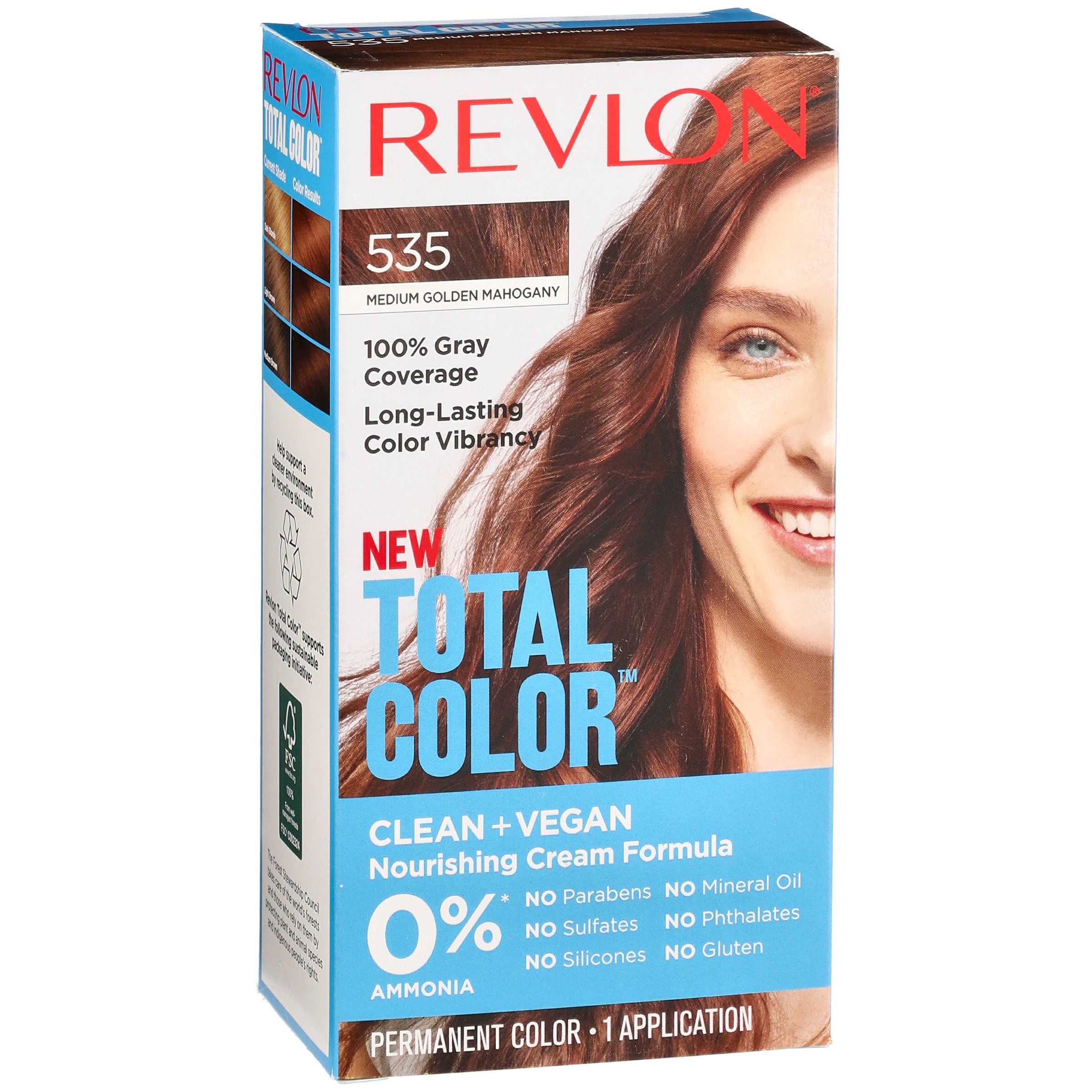 Revlon Total Color Hair Color Medium Gold Mahogany - Shop Hair Color at ...