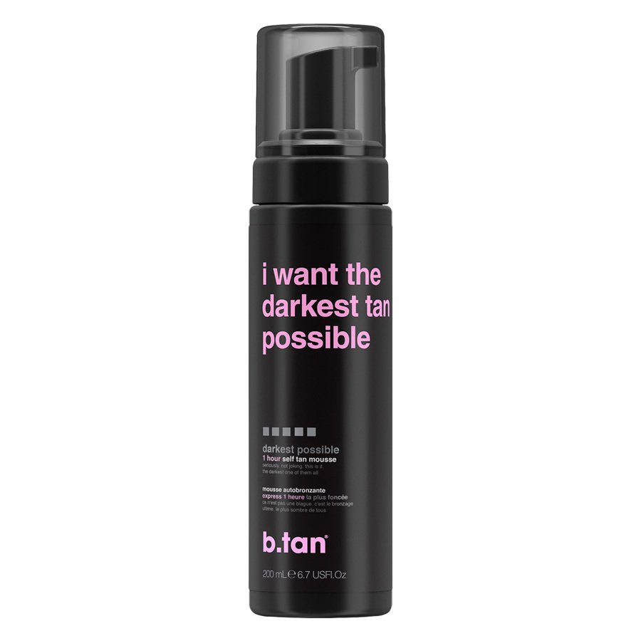 b.tan I Want The Darkest Tan Possible 1 Hour Self Tan Mousse - Shop ...