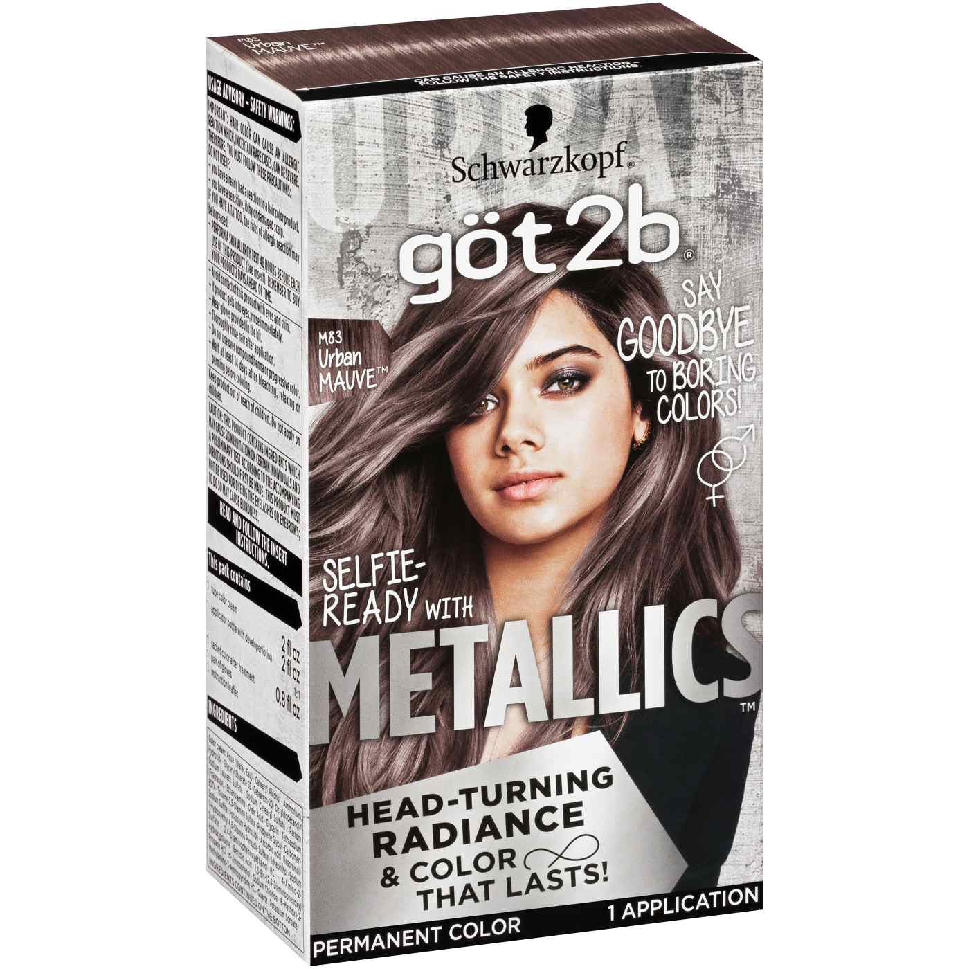 Got2b Metallics Permanent Hair Color, M83 Urban Mauve - Shop Hair Color ...