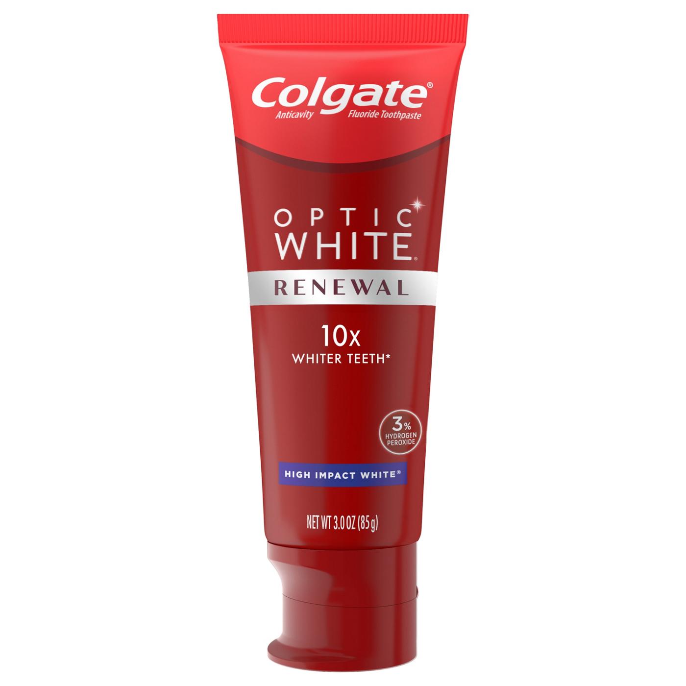 Colgate Optic White Renewal Anticavity Toothpaste - High Impact White ...