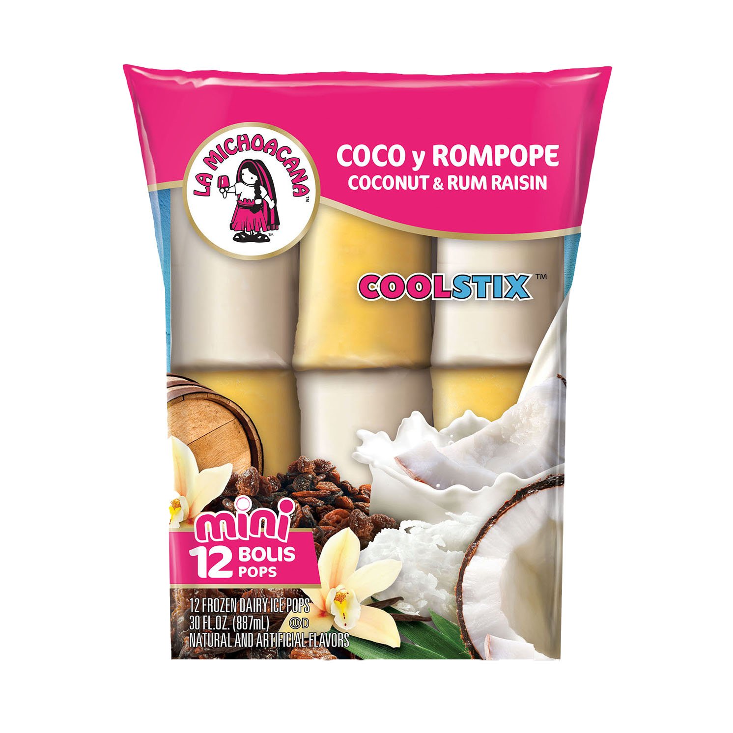 La Michoacana Cool Stix Mini Frozen Treats Variety Pack - Shop Bars ...