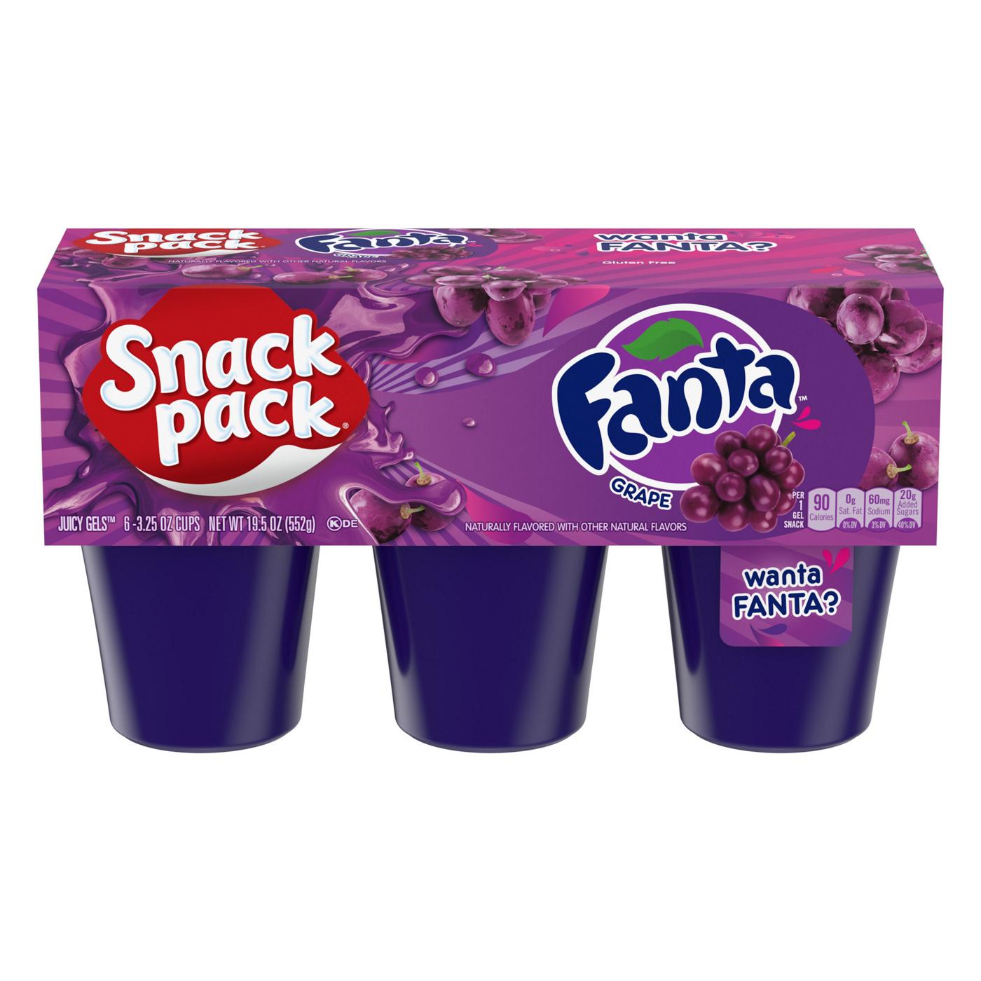 Snack Pack Fanta Grape Juicy Gels Cups - Shop Pudding & gelatin at H-E-B