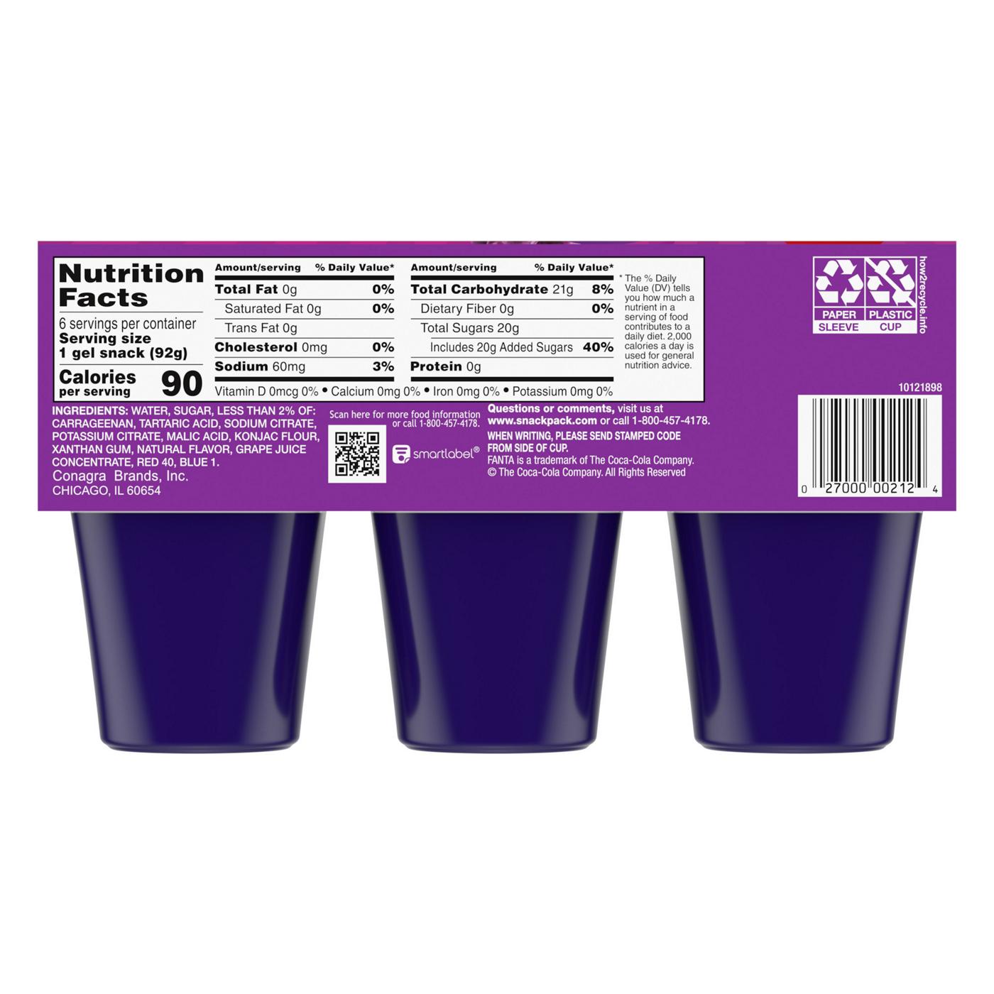 Snack Pack Fanta Grape Juicy Gels Cups - Shop Pudding & gelatin at H-E-B
