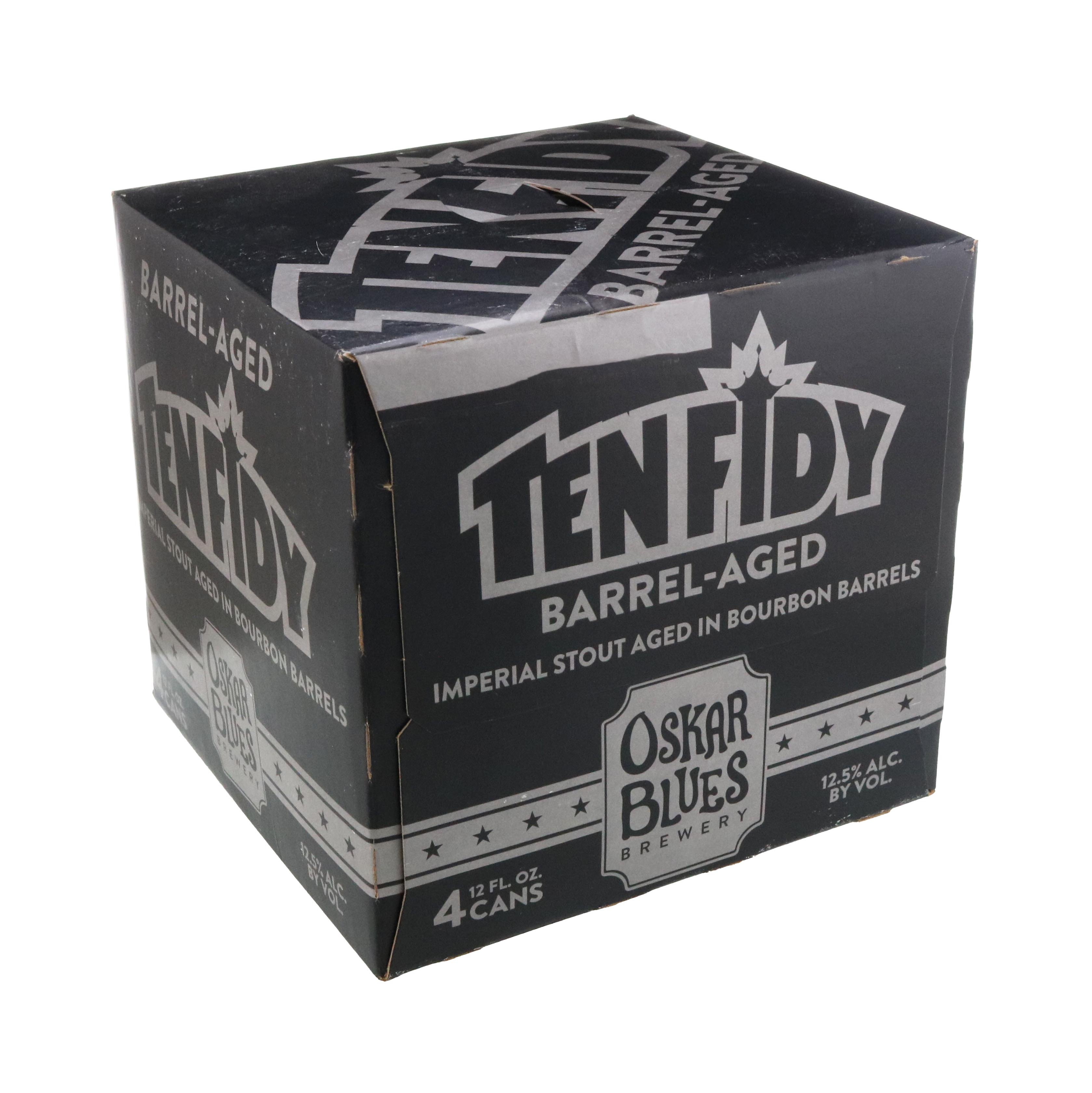Oskar Blues Ten Fidy Barrel Aged Imperial Stout Craft Beer 4 pk Cans ...