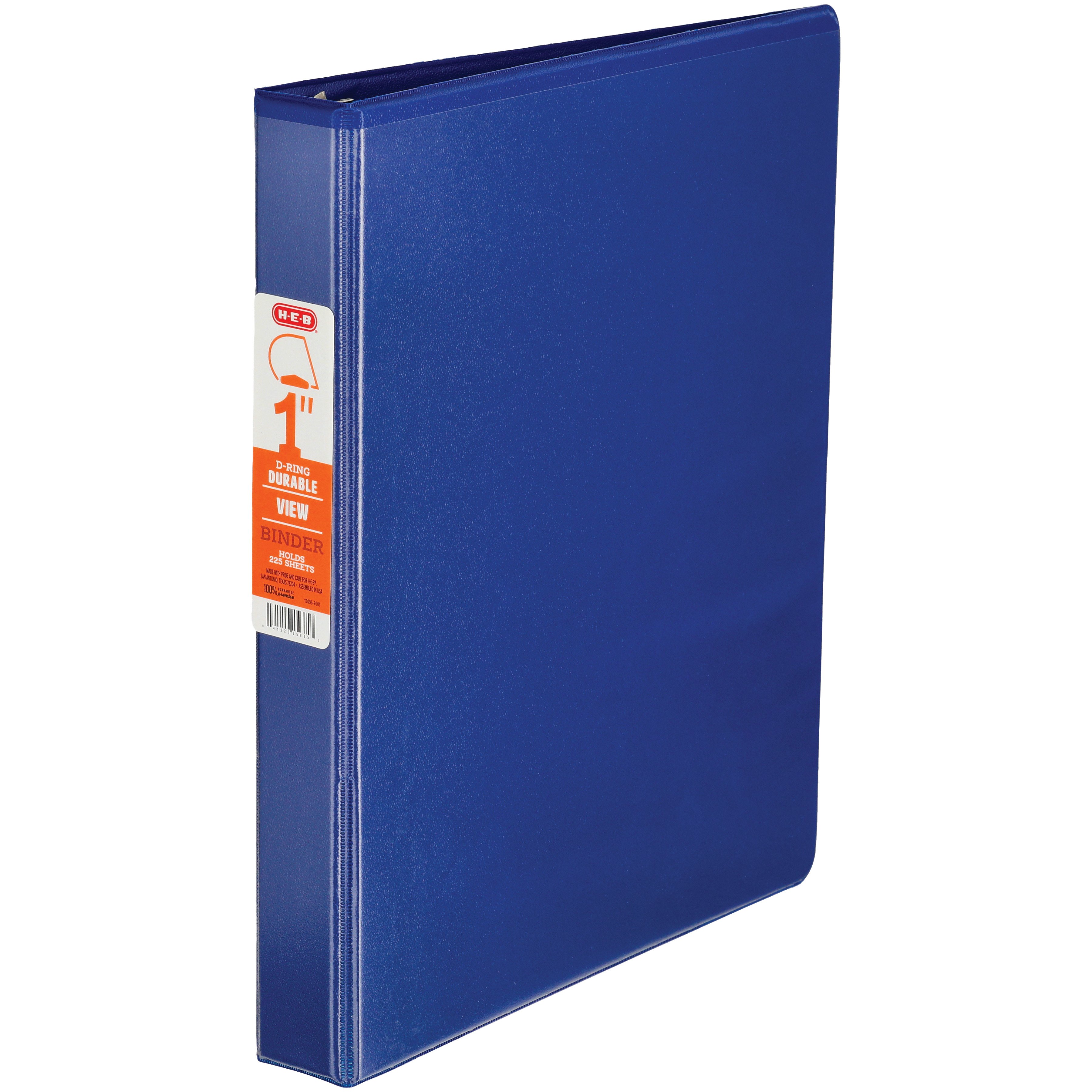 H-E-B D Ring Durable View Binder - Blue - Shop Binders at H-E-B