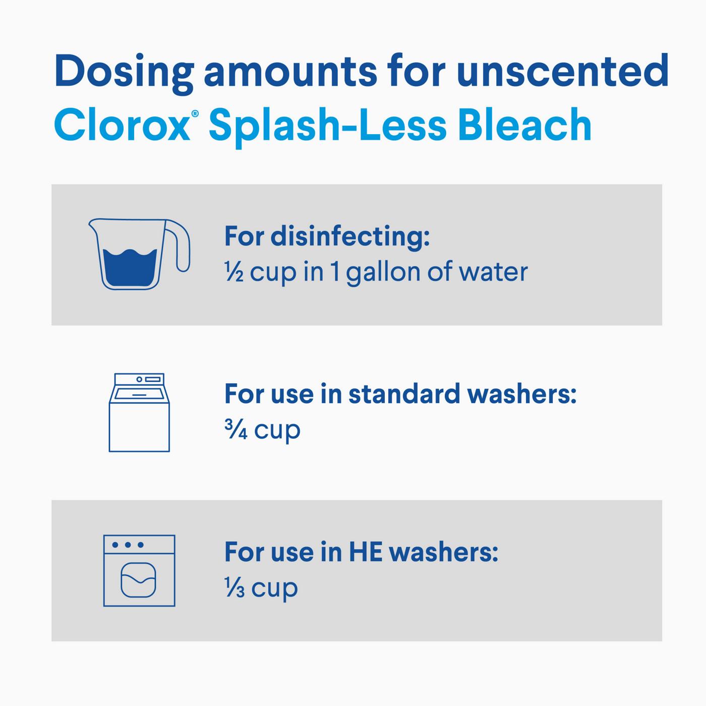 Clorox Splash-Less Bleach - Regular - Shop Bleach at H-E-B