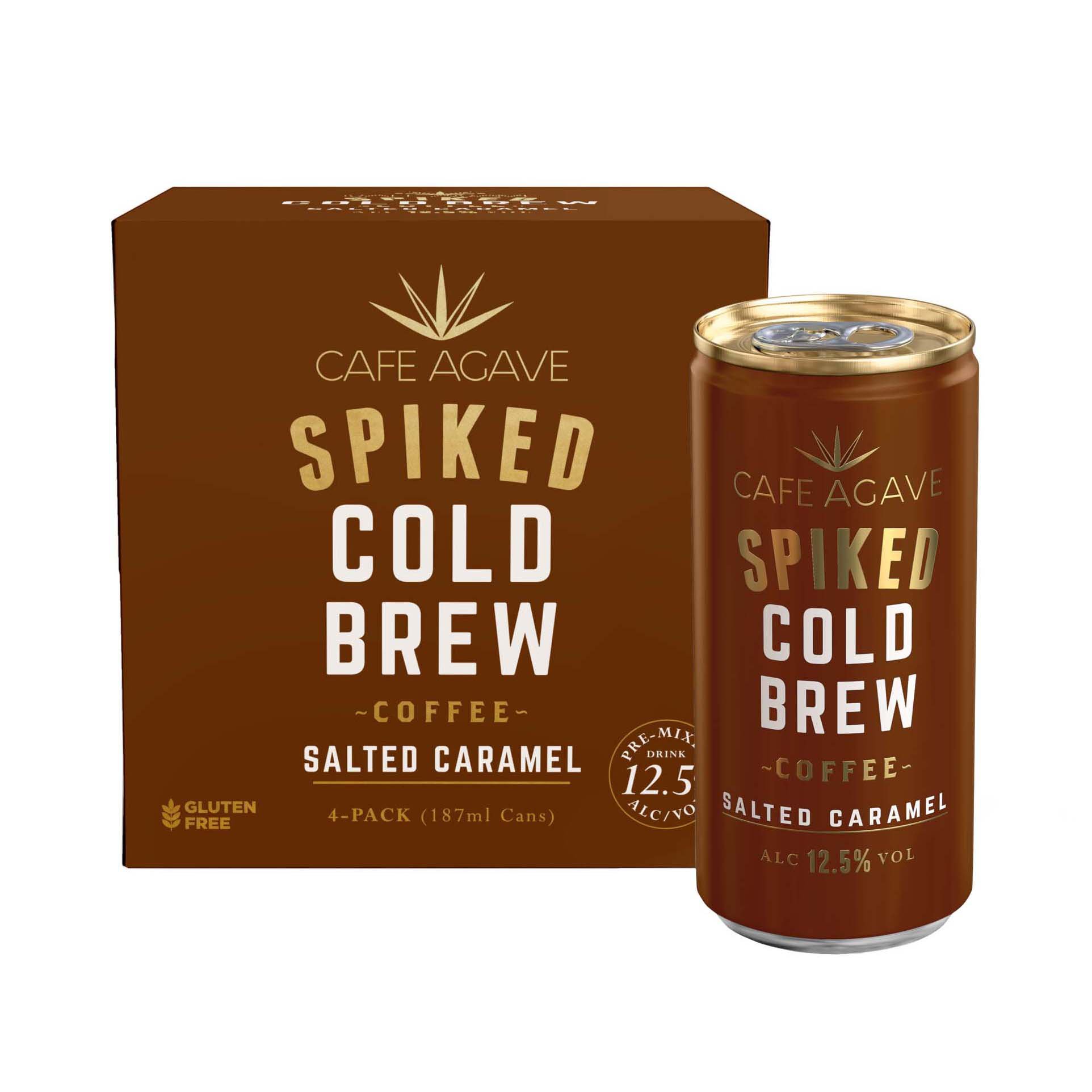 Cafe Agave Spiked Salted Caramel Cold Brew Coffee 6.3 oz Cans - Shop ...