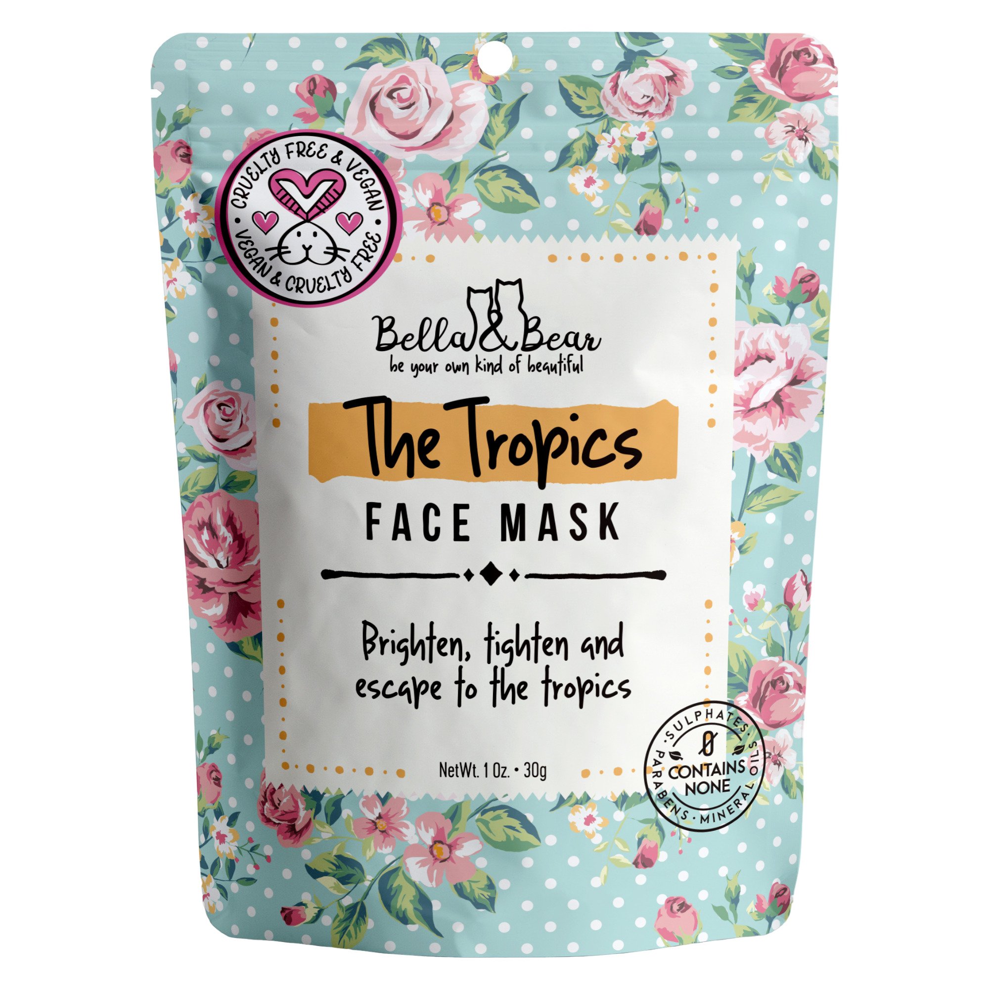 Bella & Bear The Tropics Face Mask - Shop Facial cleansers & scrubs at ...