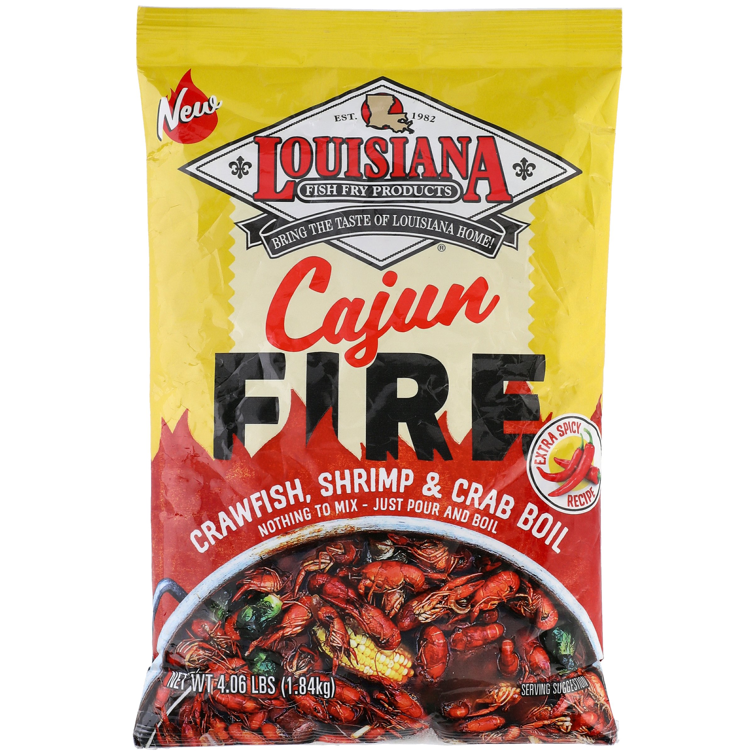 Louisiana Fish Fry Products Cajun Fire Crawfish Shrimp & Crab Boil ...