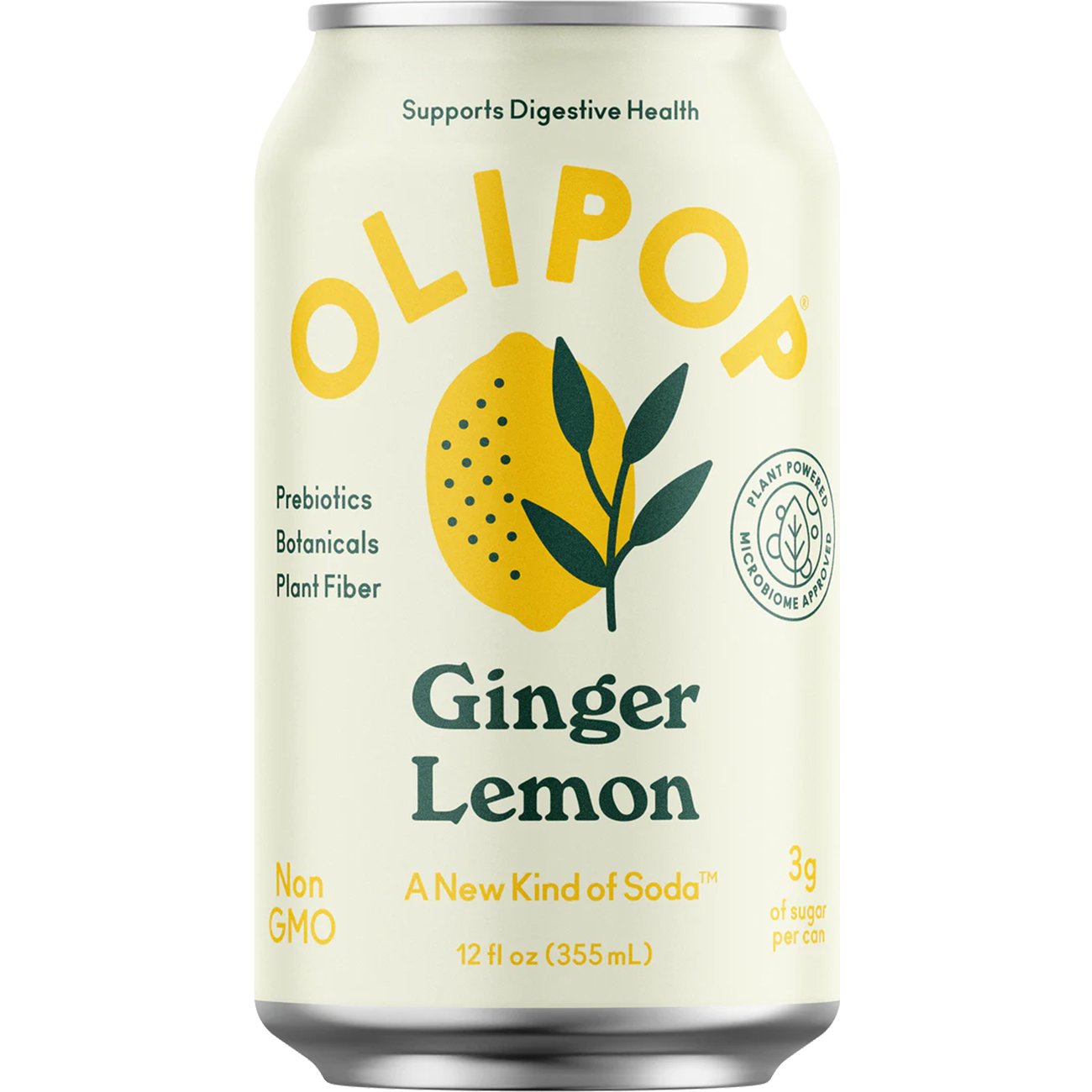 Olipop Prebiotic Soda - Ginger Lemon - Keep Chilled - Shop Soda at H-E-B