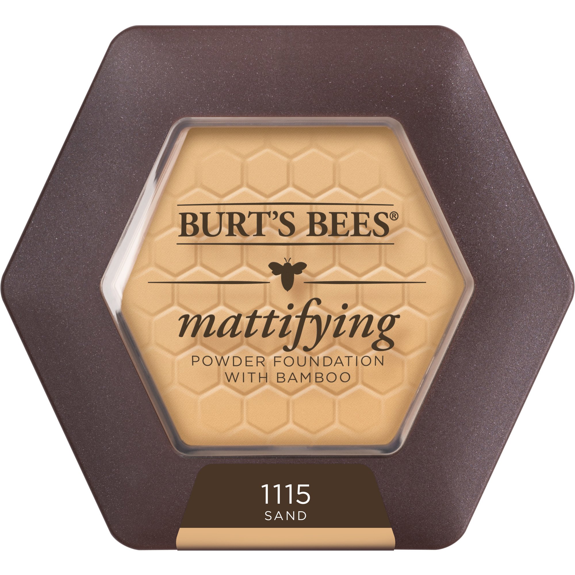 Burt's Bees 100% Natural Origin Mattifying Powder Foundation - Sand ...