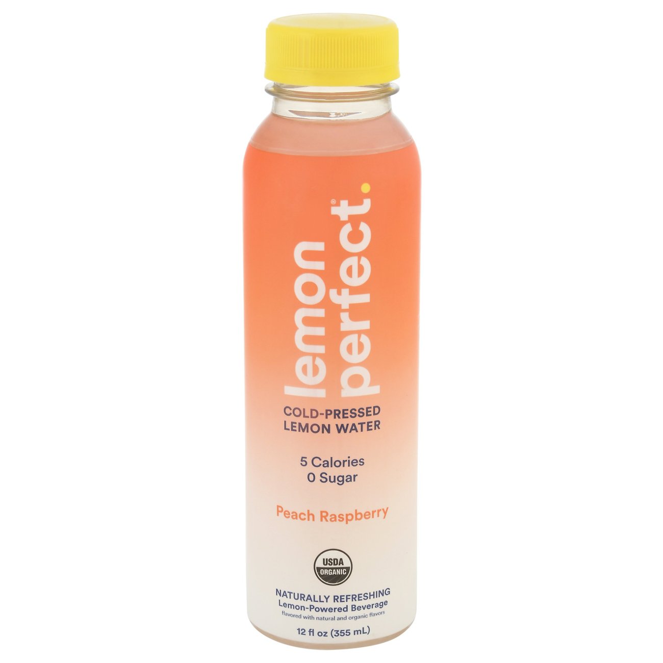 Lemon Perfect Peach Raspberry Cold-Pressed Lemon Water - Shop Juice at ...
