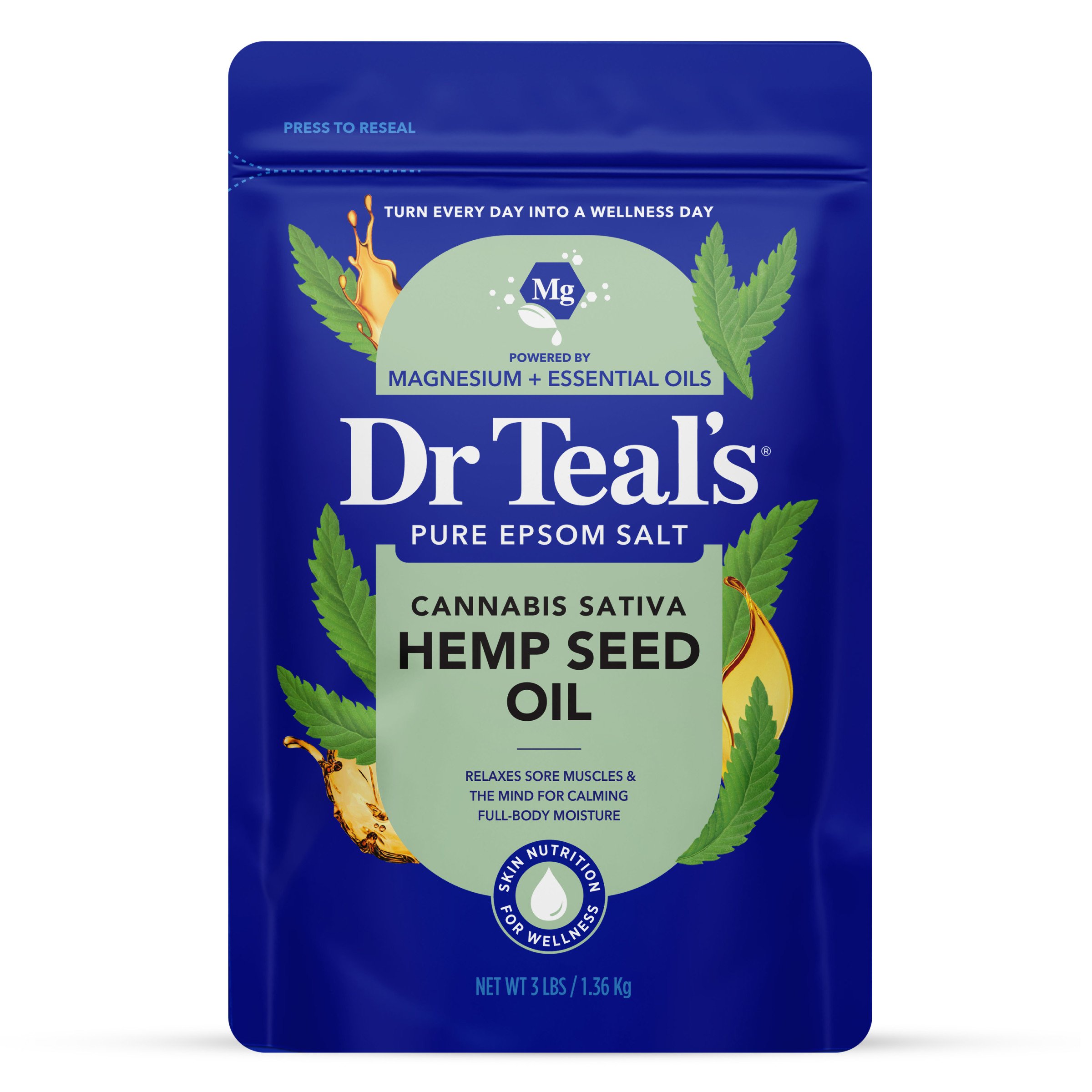 Dr Teal's Epsom Salt Hemp Seed Oil - Shop Bath & Skin Care at H-E-B