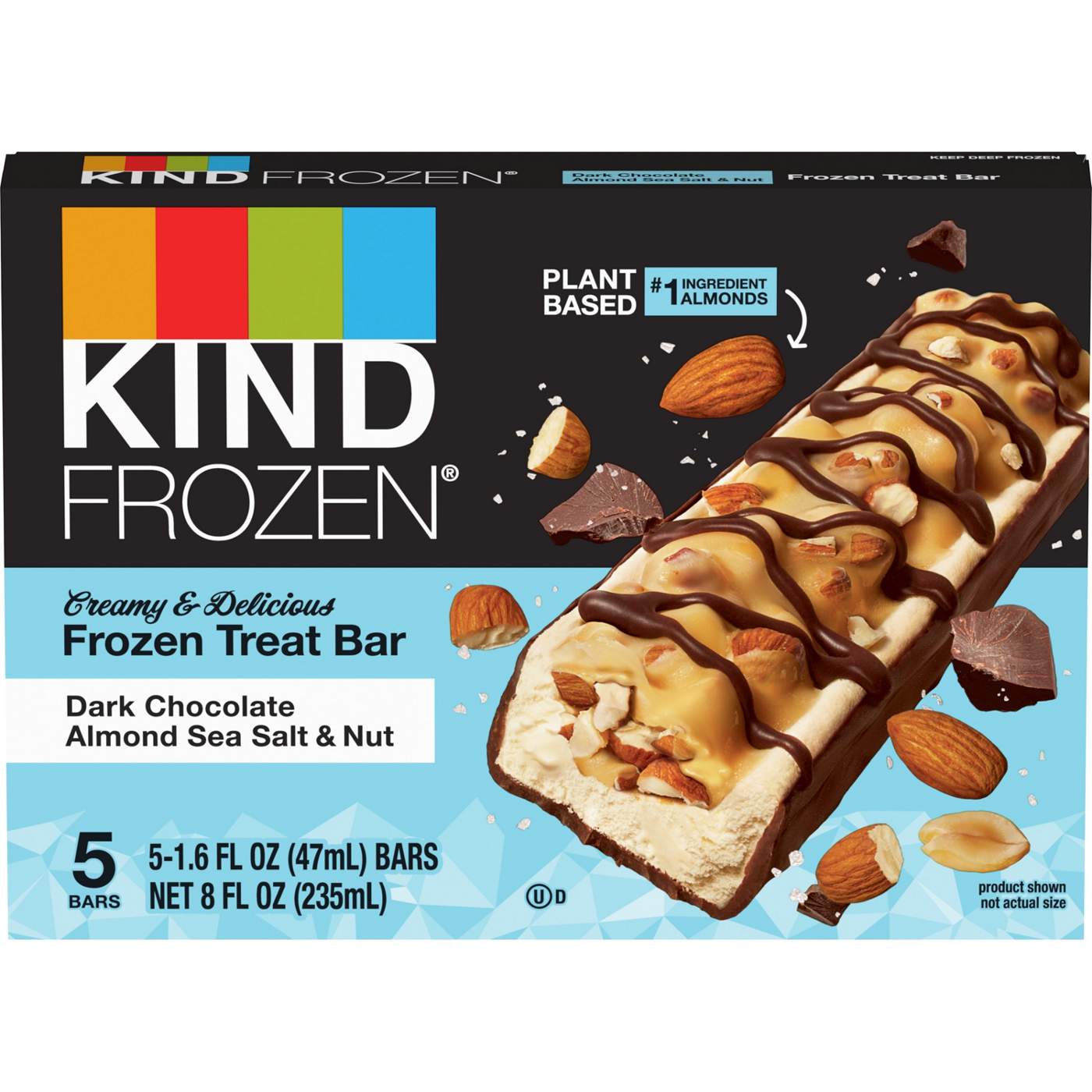 Kind Frozen Dark Chocolate Almond Sea Salt Frozen Treat Bars - Shop ...