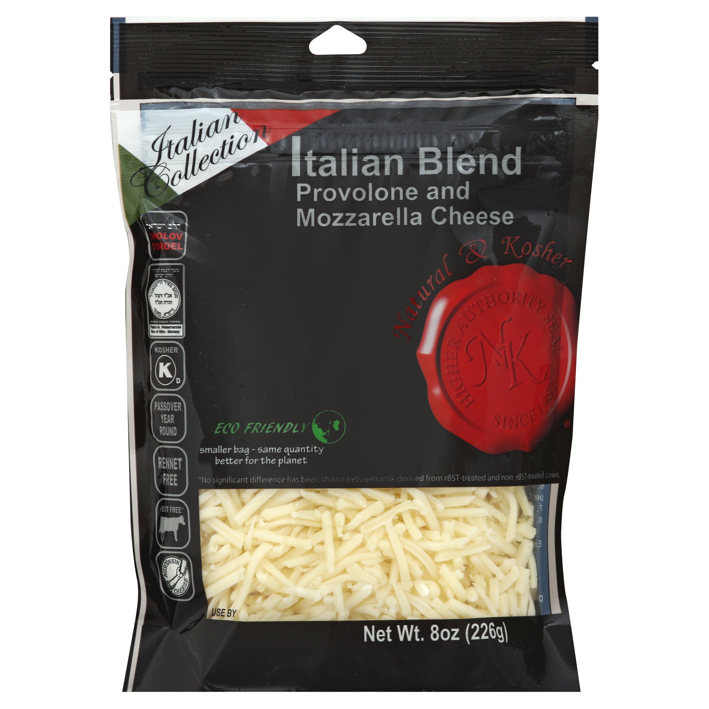 Natural & Kosher Kosher Italian Blend Shredded Cheese - Shop Cheese at ...