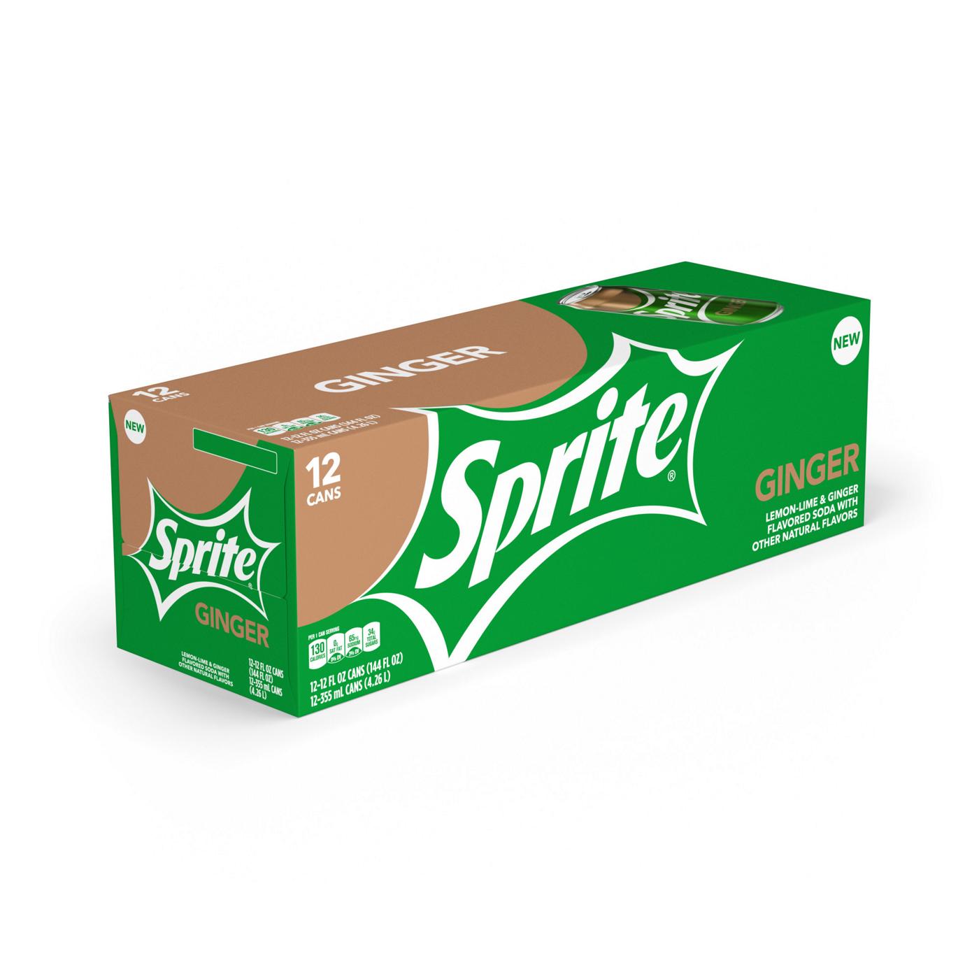 Sprite Ginger Soda 12 oz Cans - Shop Soda at H-E-B