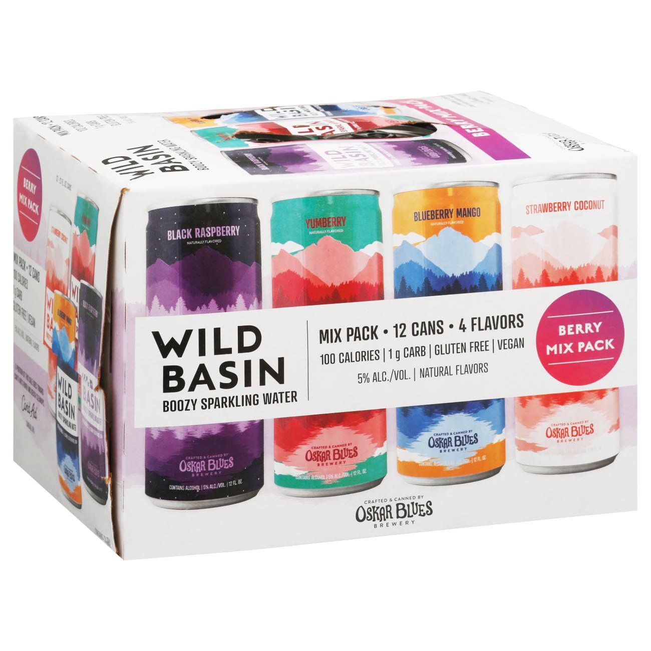 Wild Basin Boozy Sparkling Water Berry Mix Pack 12 pk Cans - Shop Malt ...