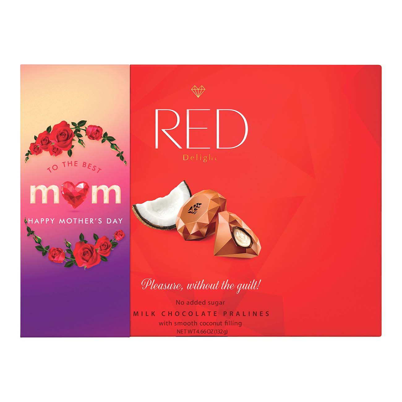 Red Delight Milk Chocolate Pralines with Coconut Filling - Shop Candy ...