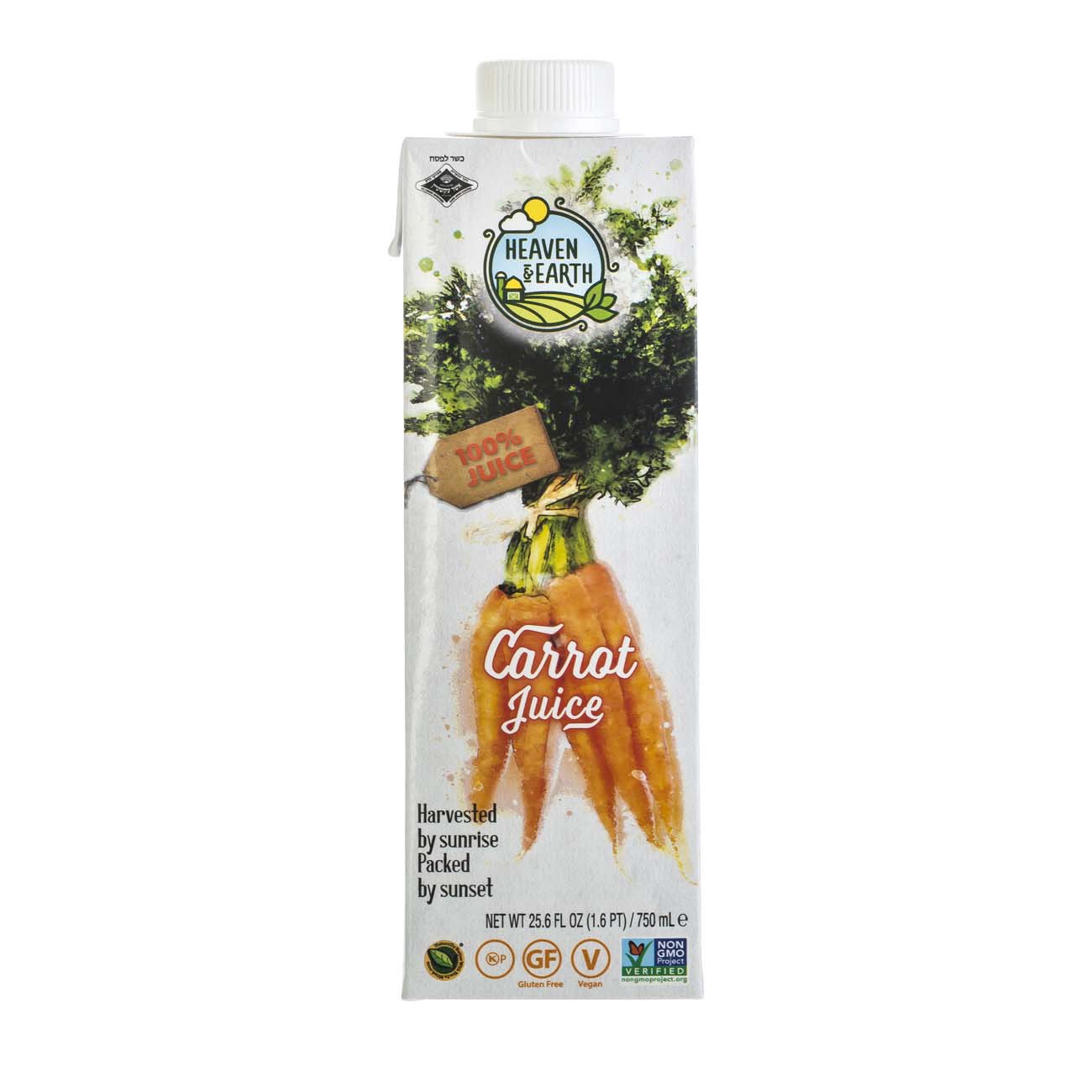 Heaven & Earth 100% Carrot Juice, Kosher - Shop Juice at H-E-B