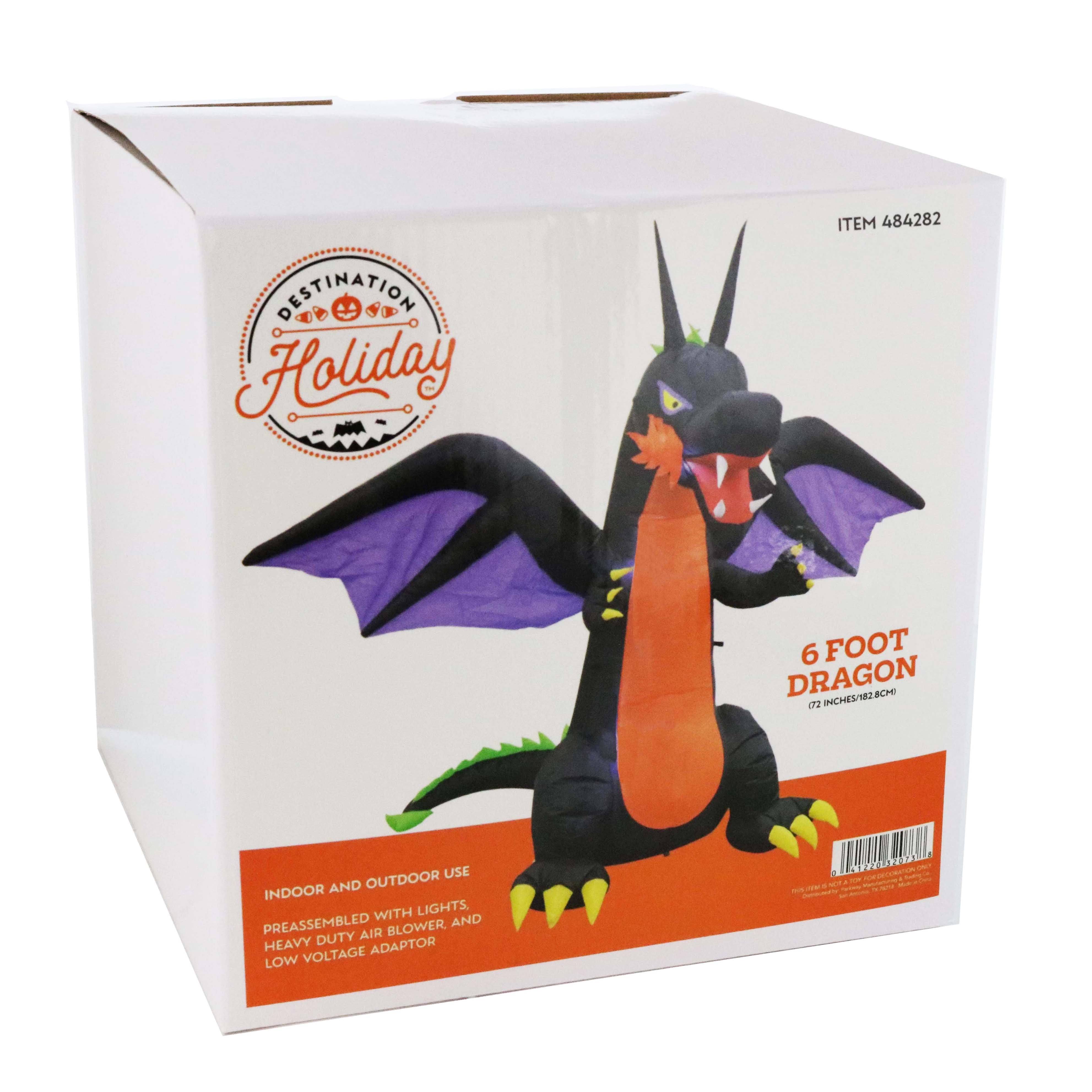 Destination Holiday Inflatable Dragon Halloween Decor - Shop Seasonal ...