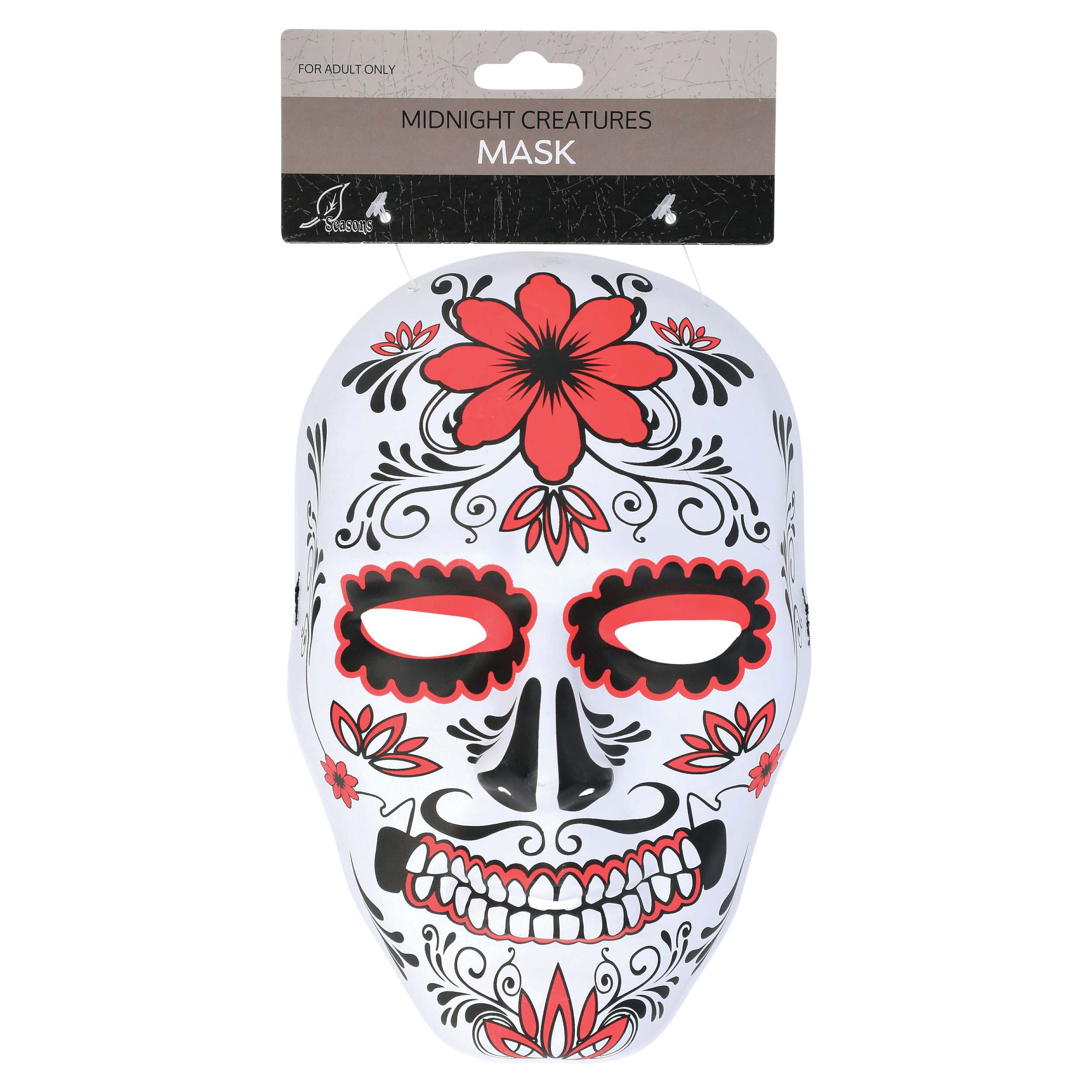 Seasons Midnight Creatures Day of the Dead Sugar Skull Mask - Shop ...