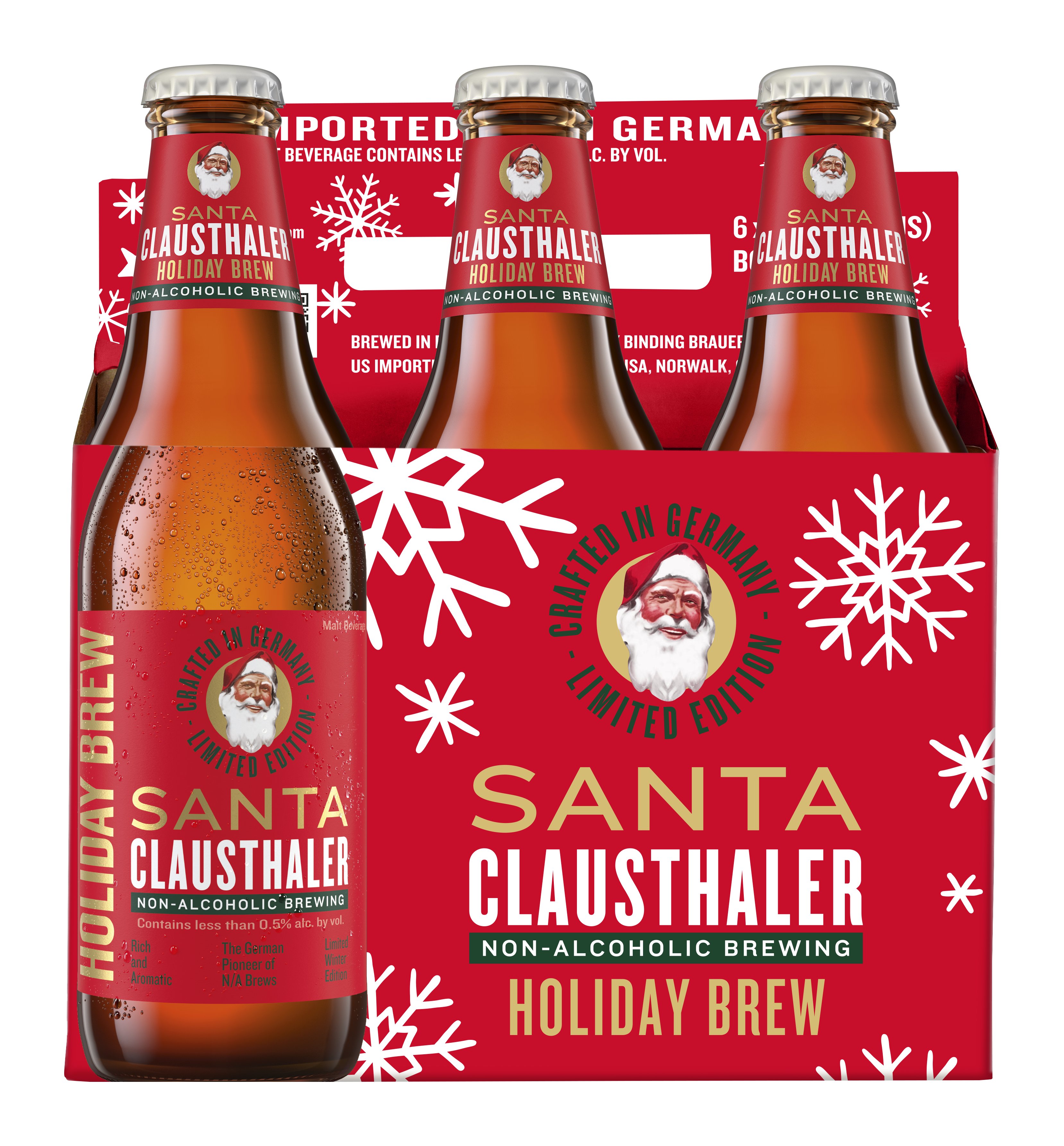 Santa Clausthaler Holiday Brew Seasonal Beer 11.2 oz Bottles - Shop ...