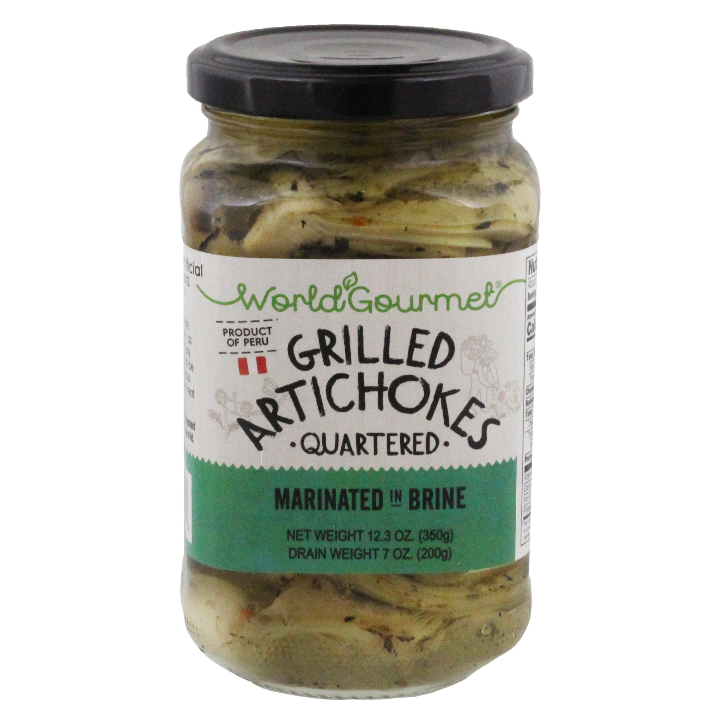 World Gourmet Quartered & Marinated Grilled Artichokes - Shop ...